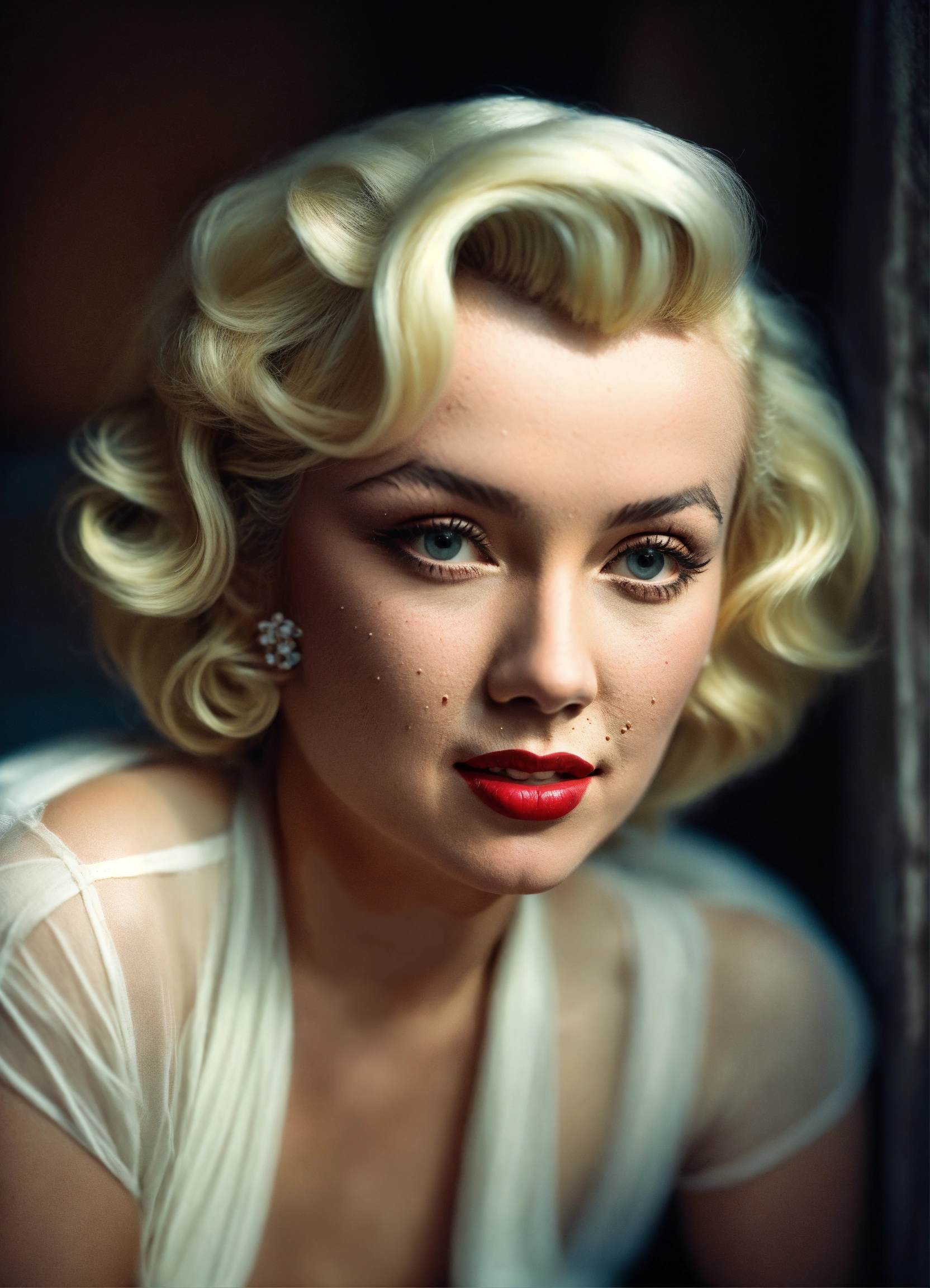 Lexica - “Perfect Facial Features is a photo portrait of MARILYN MONROE ...