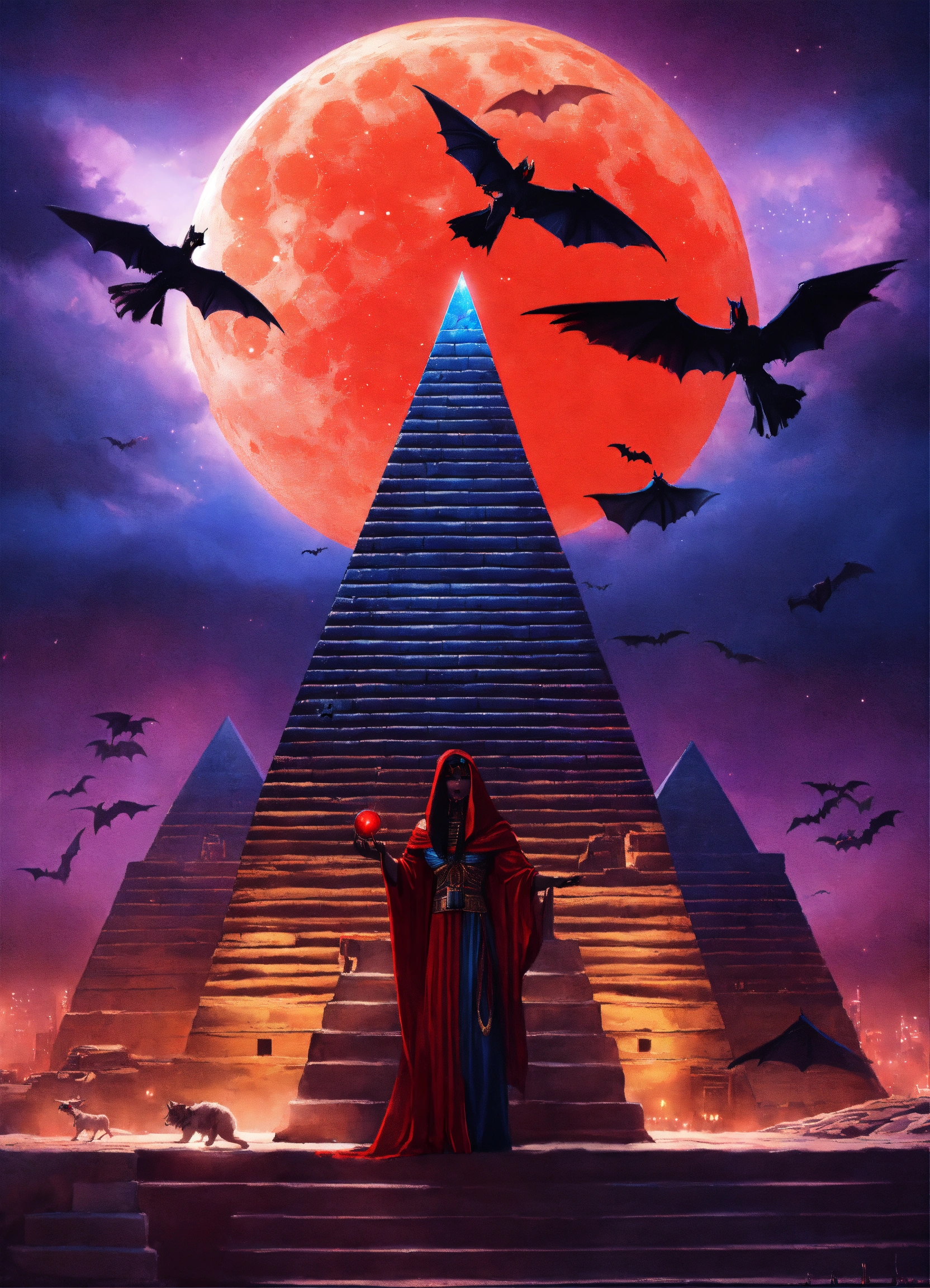 Lexica - ALL superrealism style urban egyptian gizeh pyramid vampire ...