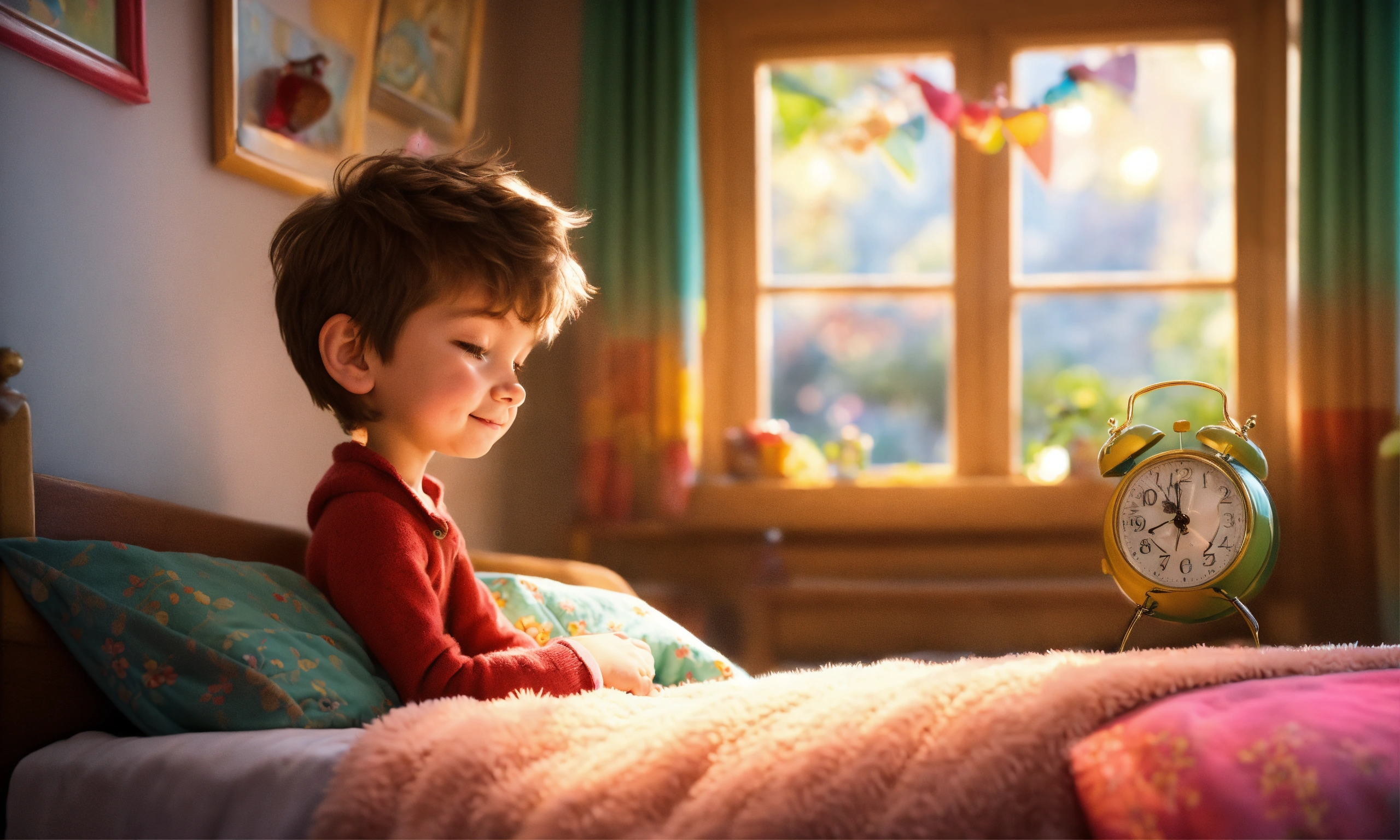 Lexica - "Create an image featuring a charming, cherubic young boy with ...