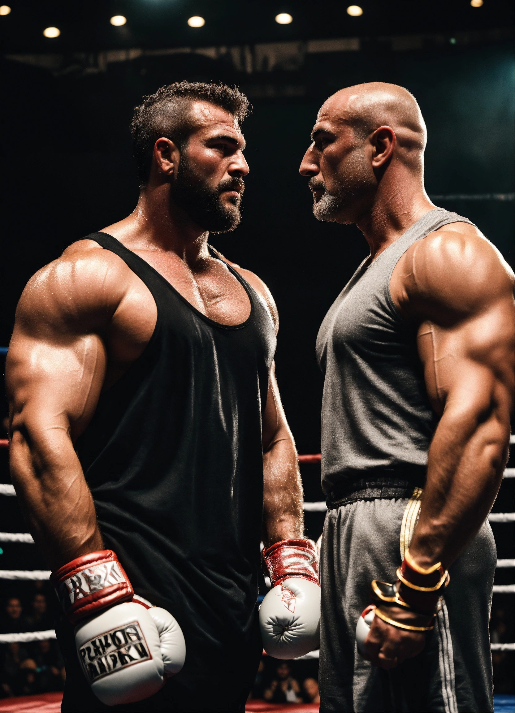 Lexica - Two older Mediterranean Muscular sweaty heavyweight alpha men ...