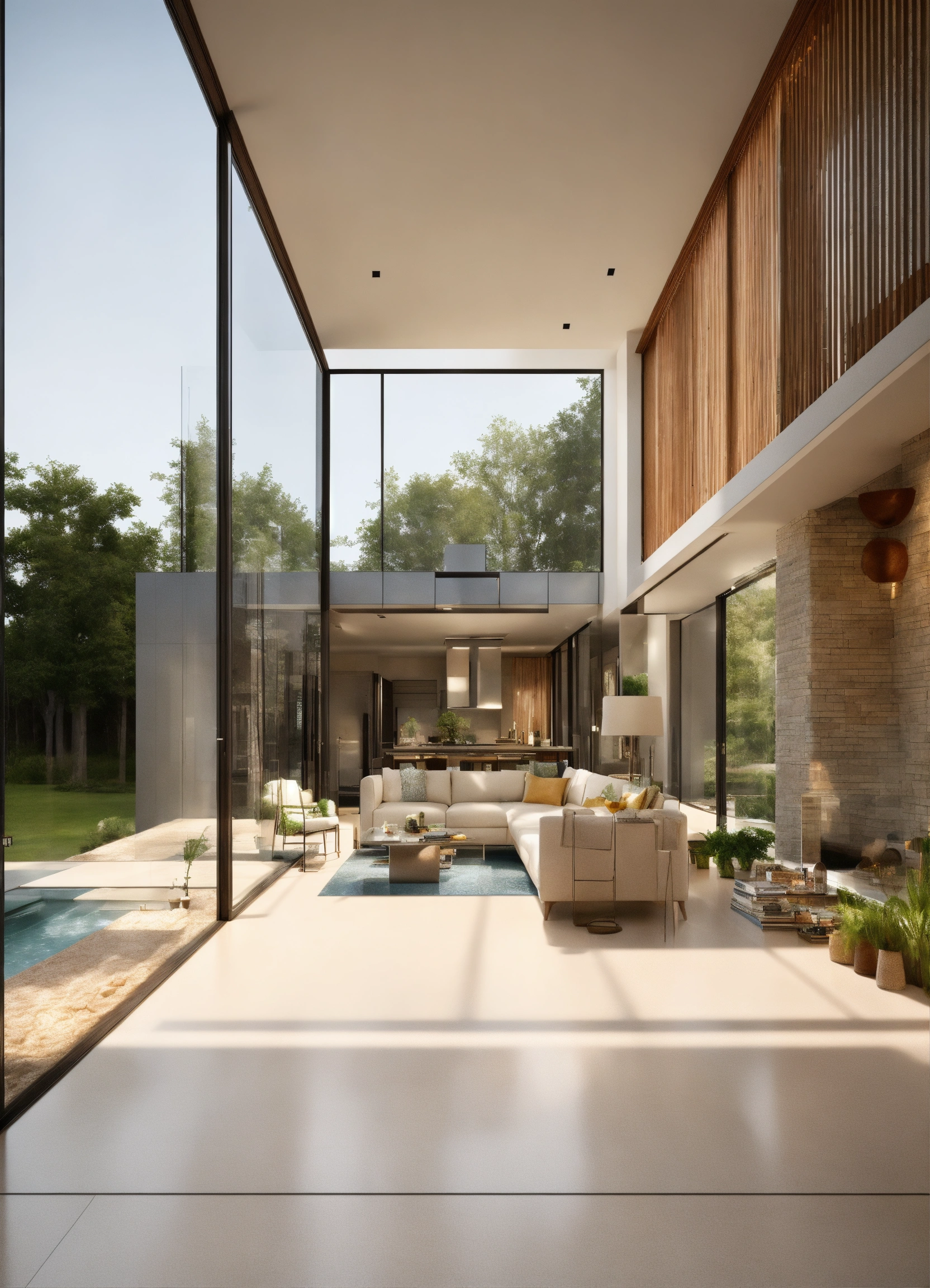 Lexica - American modern style house in one level medium size house ...