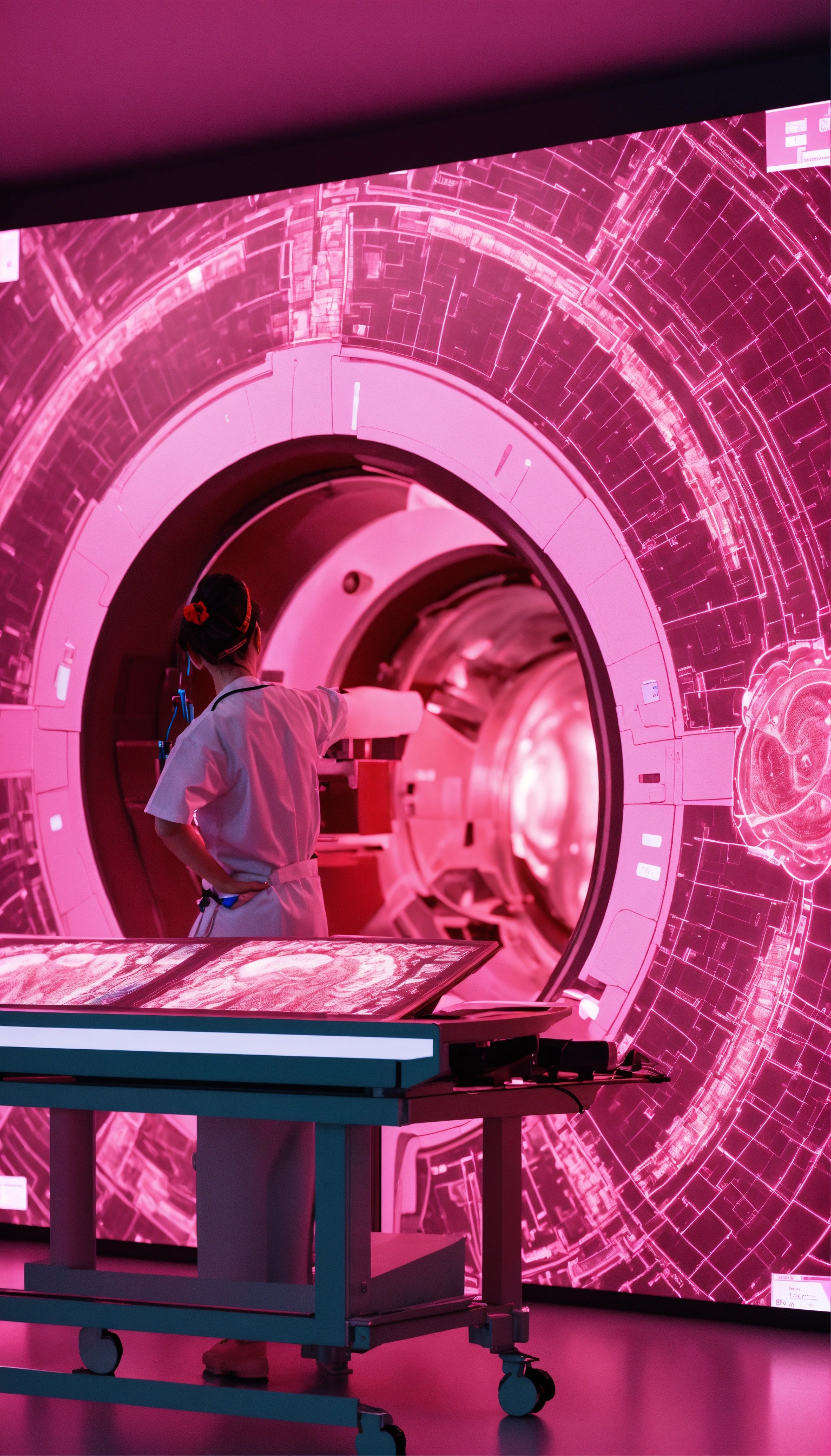 Lexica - Hospital doctor examines MRI on screen, Highly detailed, 8K ...