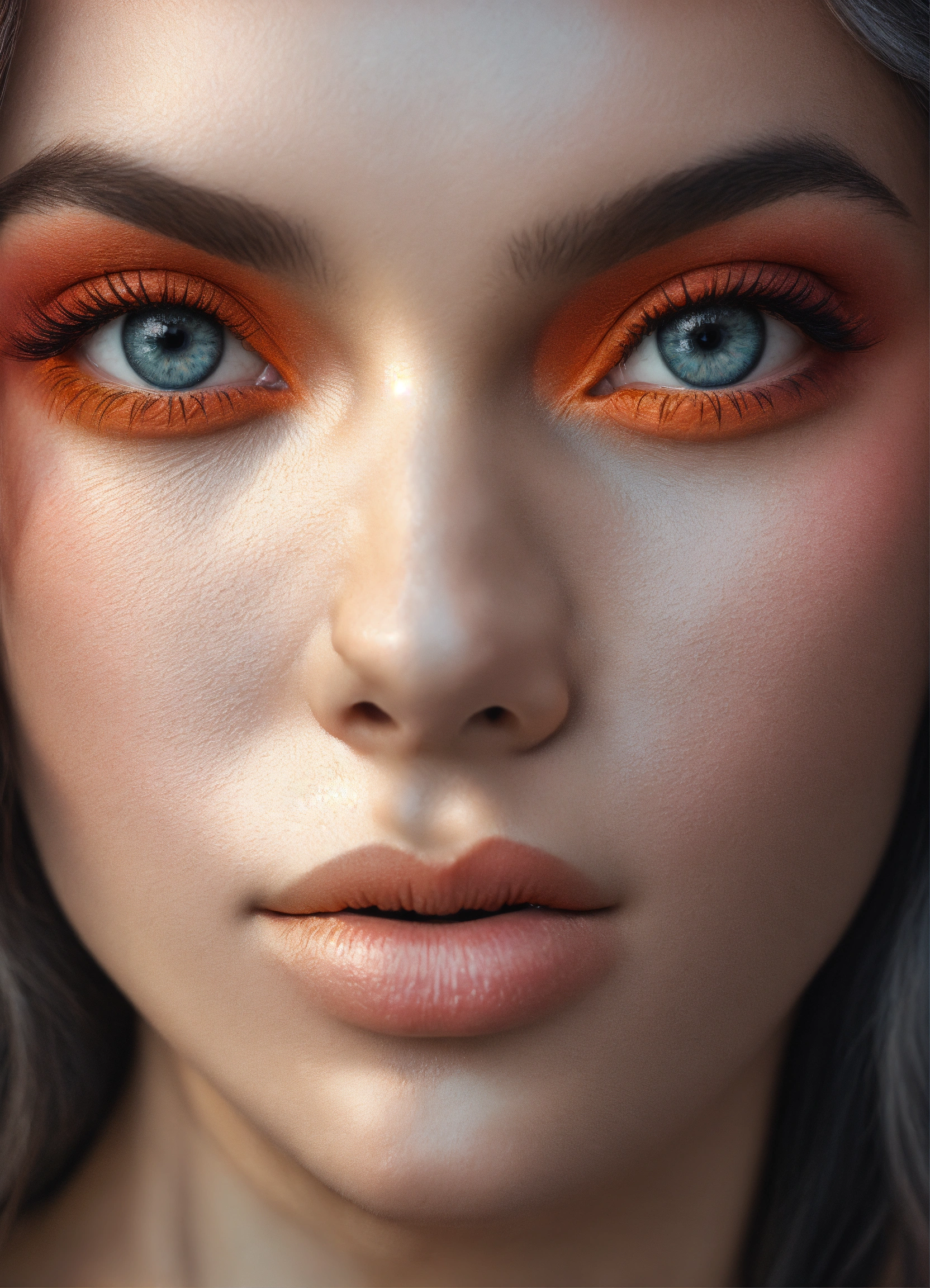 Lexica - Photorealistic, bicoloured blackandwhite and coloured, woman's ...