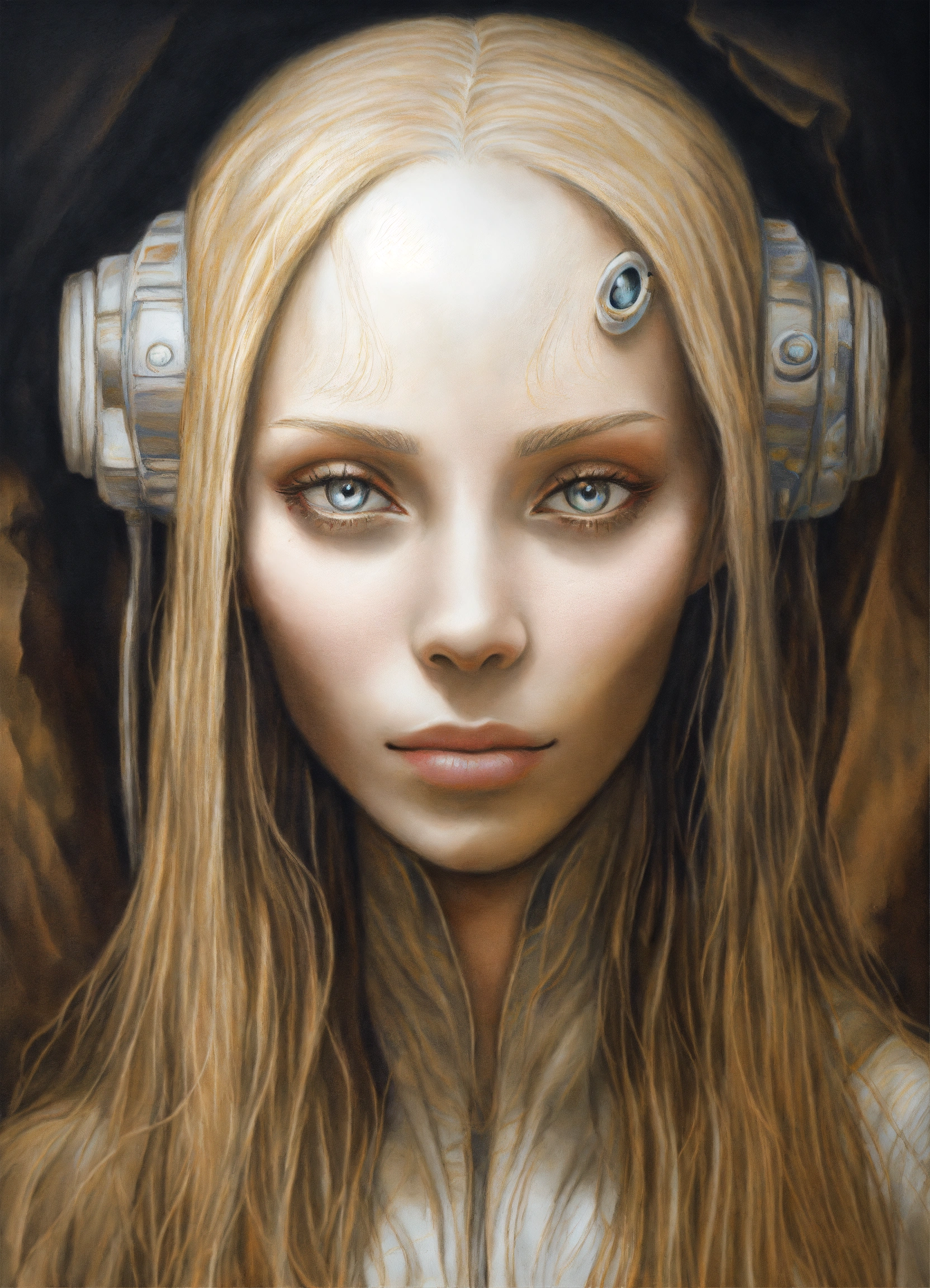 Lexica - Realistic colored pencil drawing of portrait of a beautiful ...