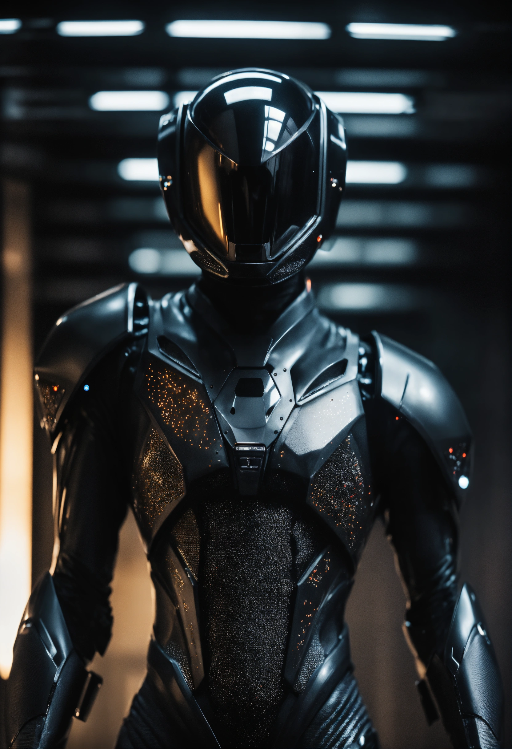Lexica - An ultrarealistic photograph of a futuristic full body power ...
