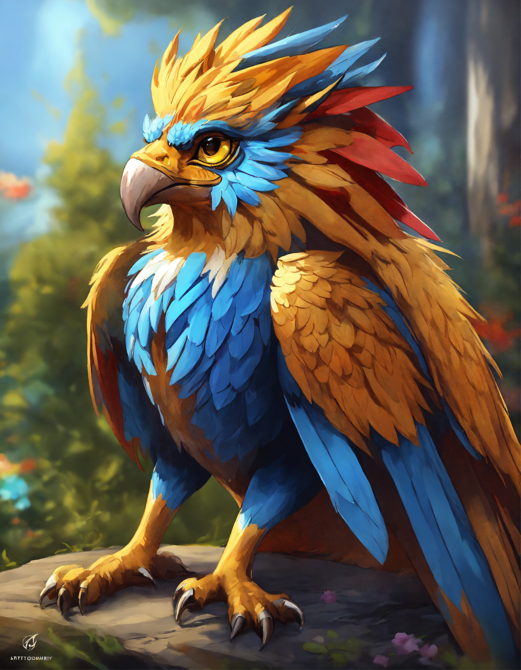 Lexica - The Gryphon, from Alice in Wonderland, realistic cartoon oil ...