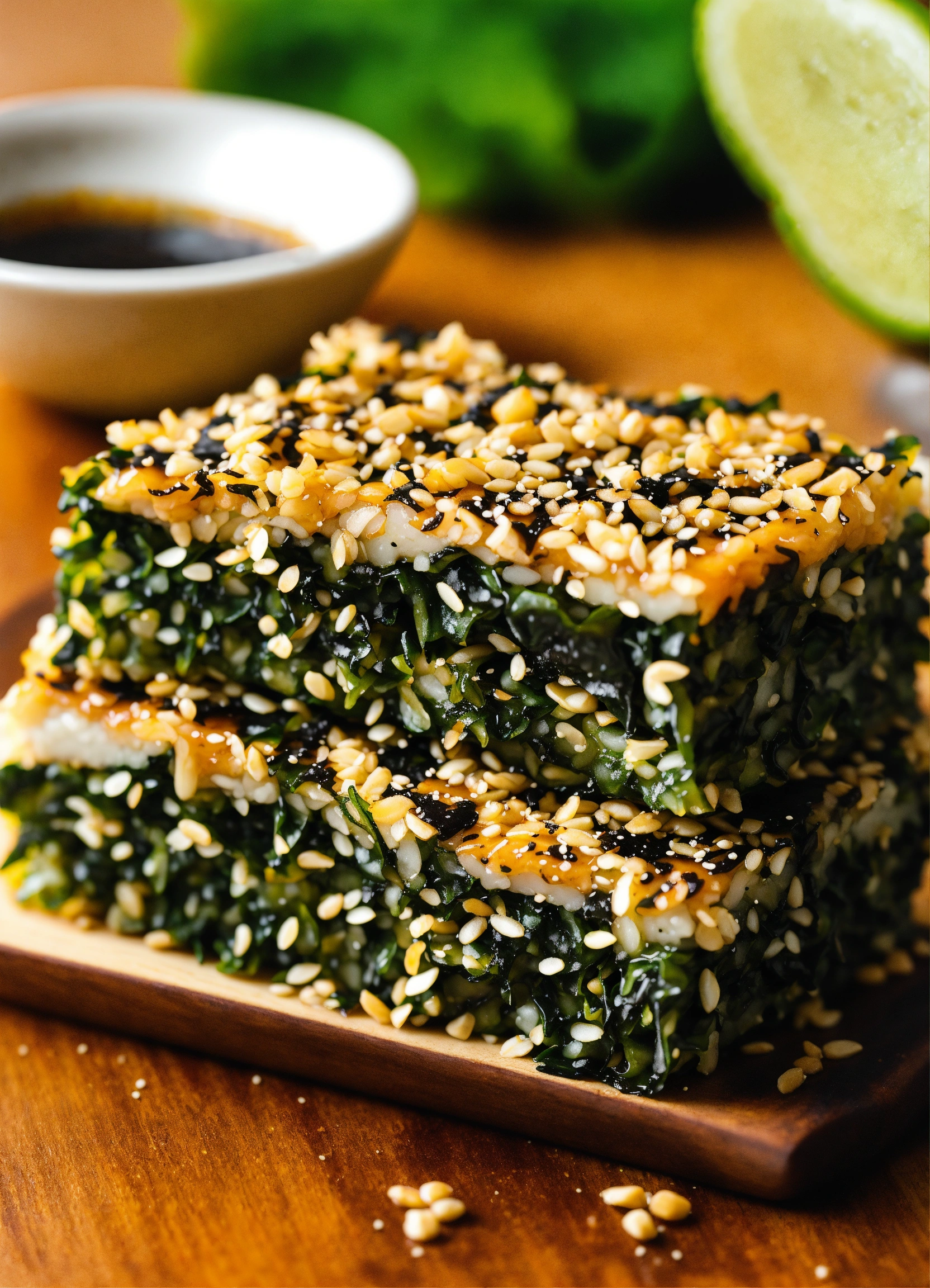 Lexica - Sesame Seaweed Snack Bars Ingredients Seaweed sheets, toasted ...