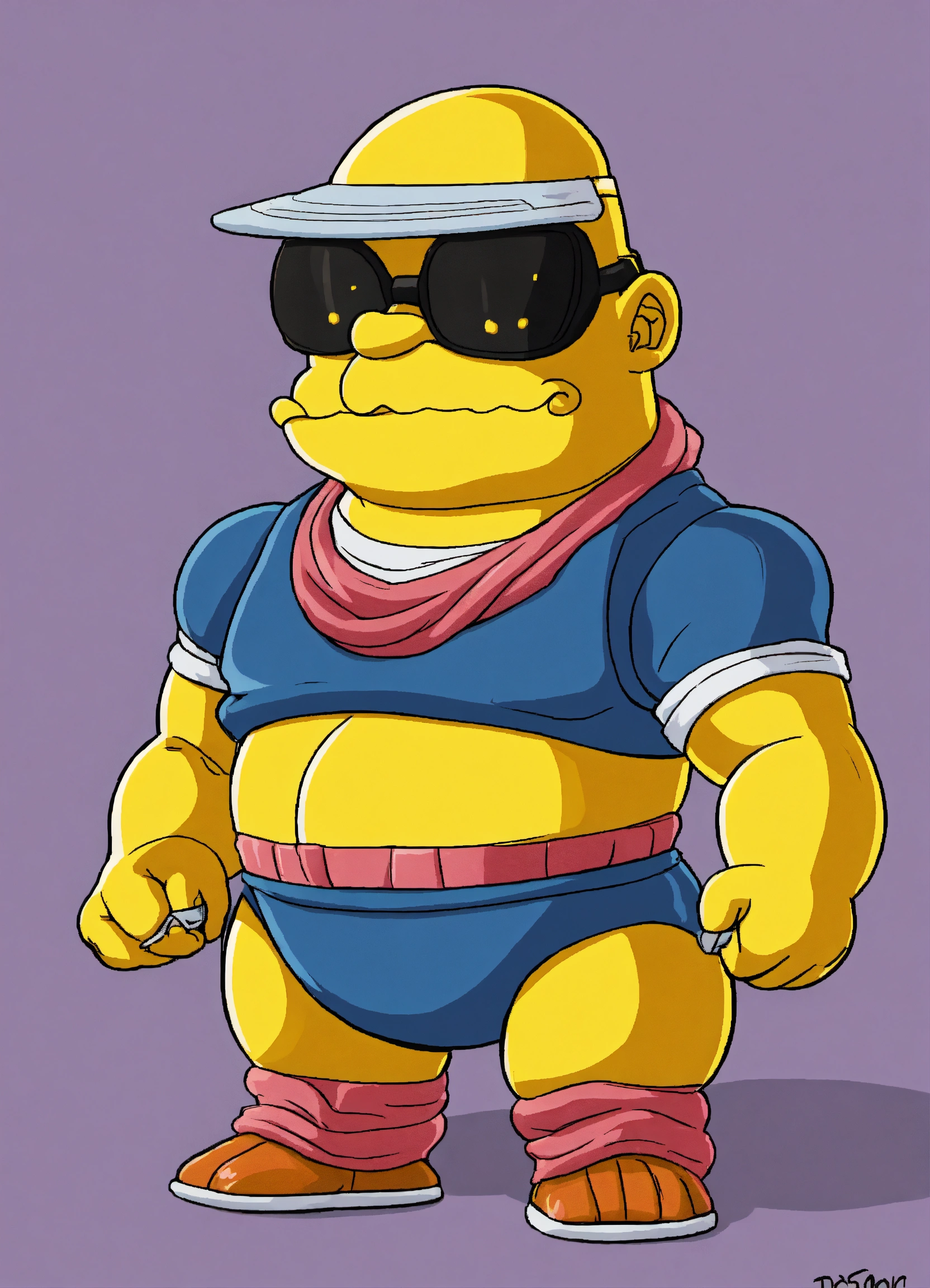 Lexica - Oolong from Dragon Ball Z as style of The Simpsons