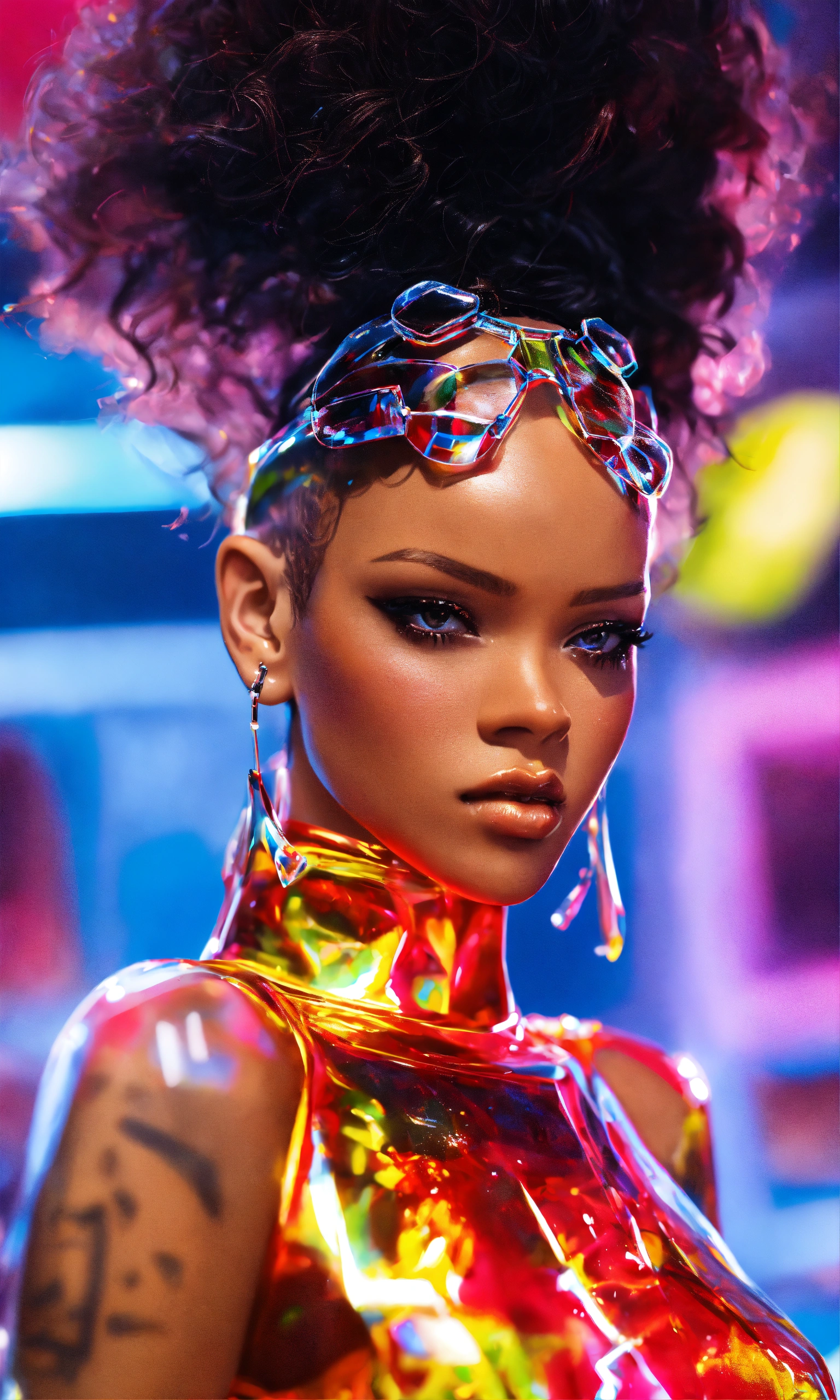 Lexica - Bright Shiny Clear Plastic Micro Mini Mini Outfit, Bright ...