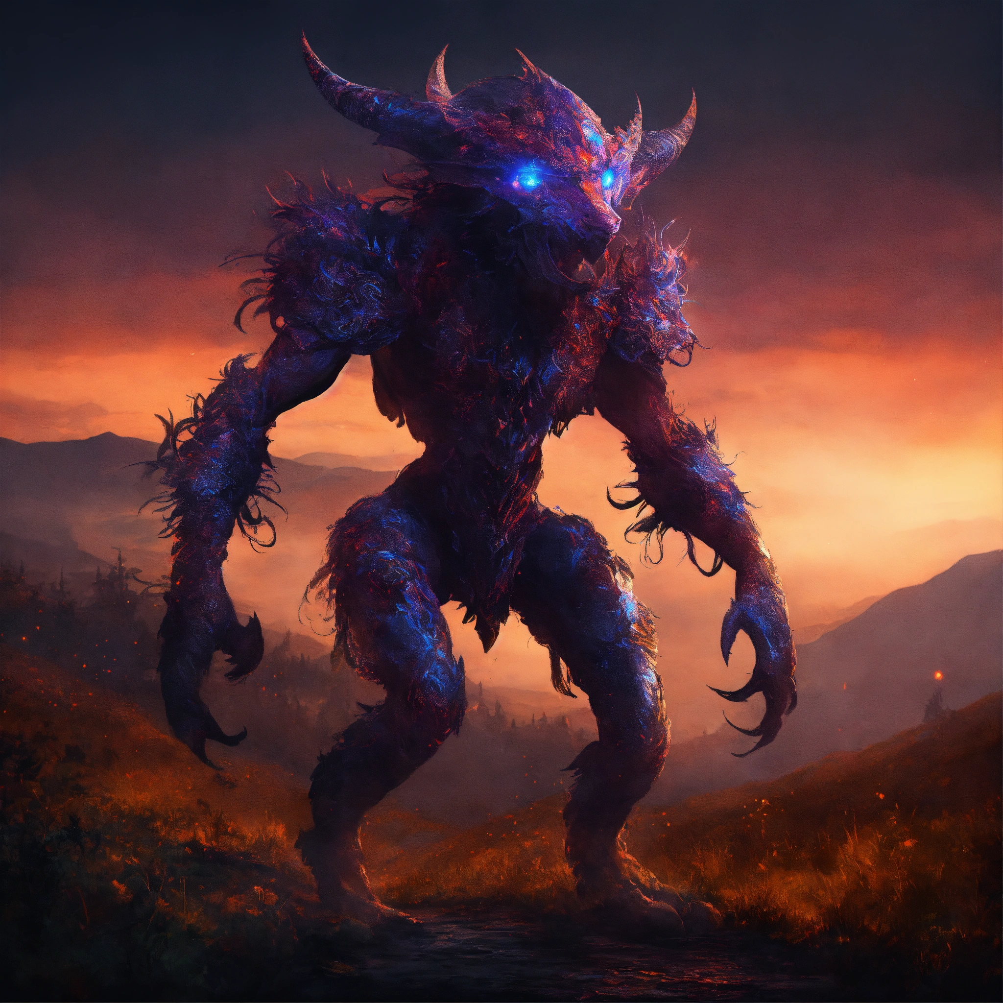 Lexica - A fantasy humanoid creature that roams the hills at night ...