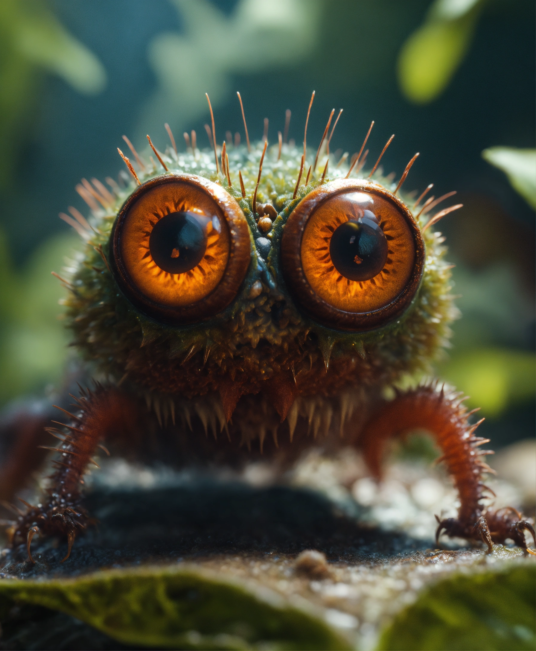Lexica - A small monster covered in several eyes, 8k, extremely ...