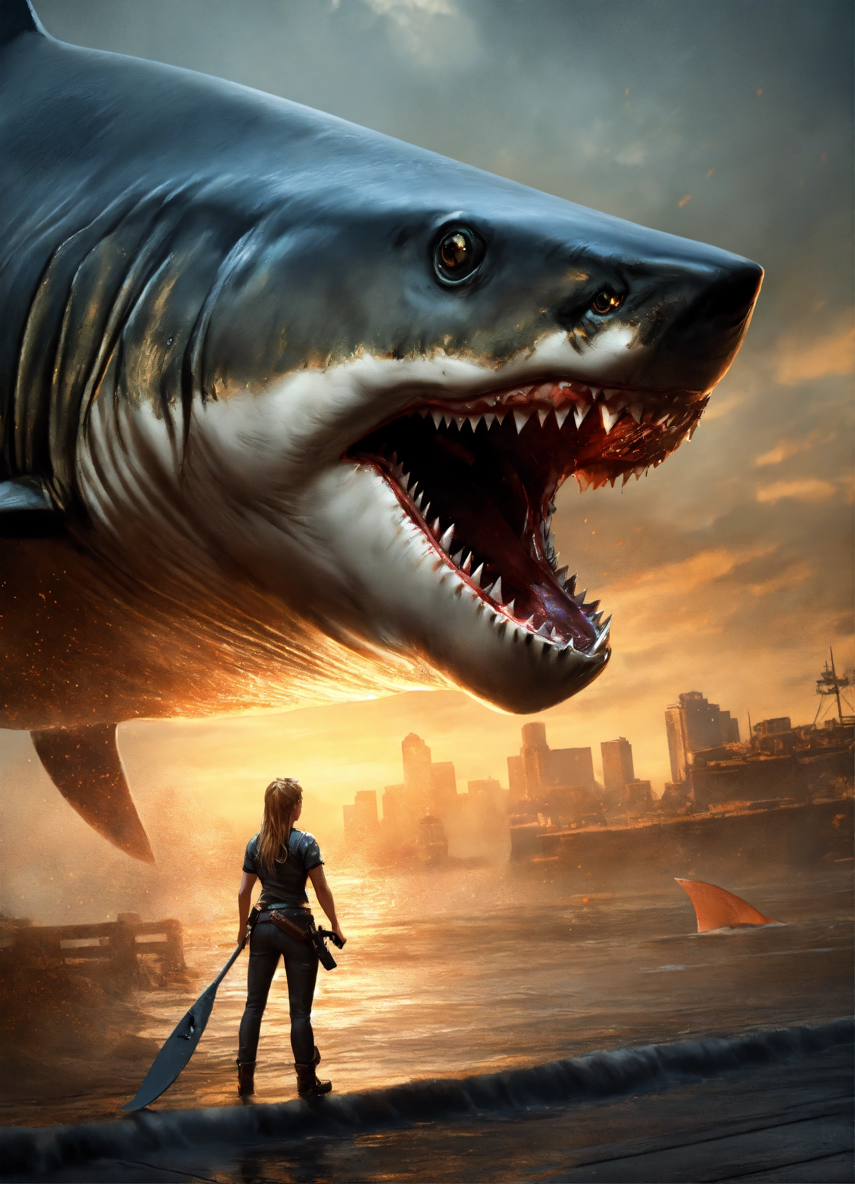 Lexica - Buffy the Vampire Slayer fighting the Jaws Shark, highly ...