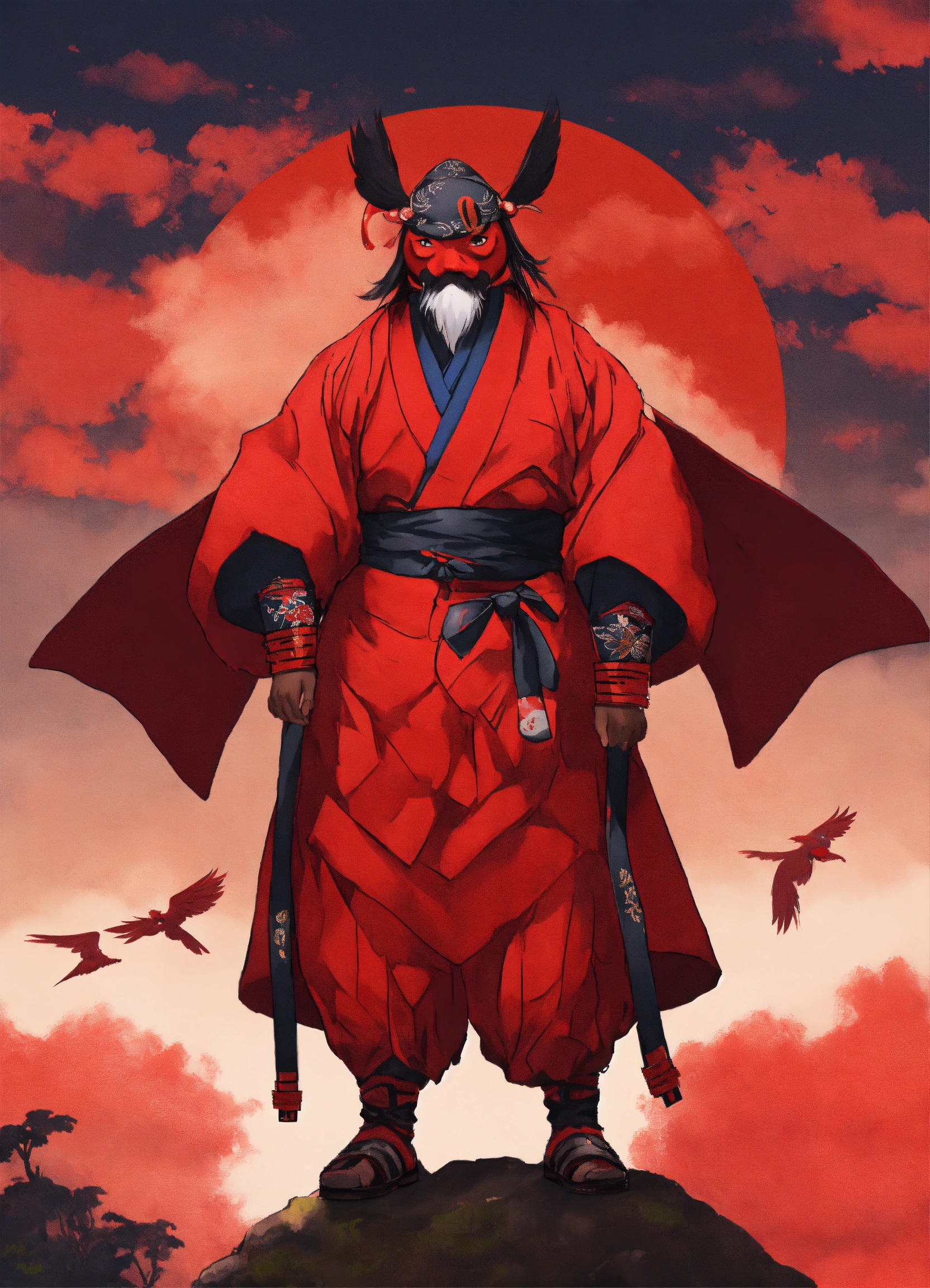 Lexica - Tengu, nez rouge comme pinokio