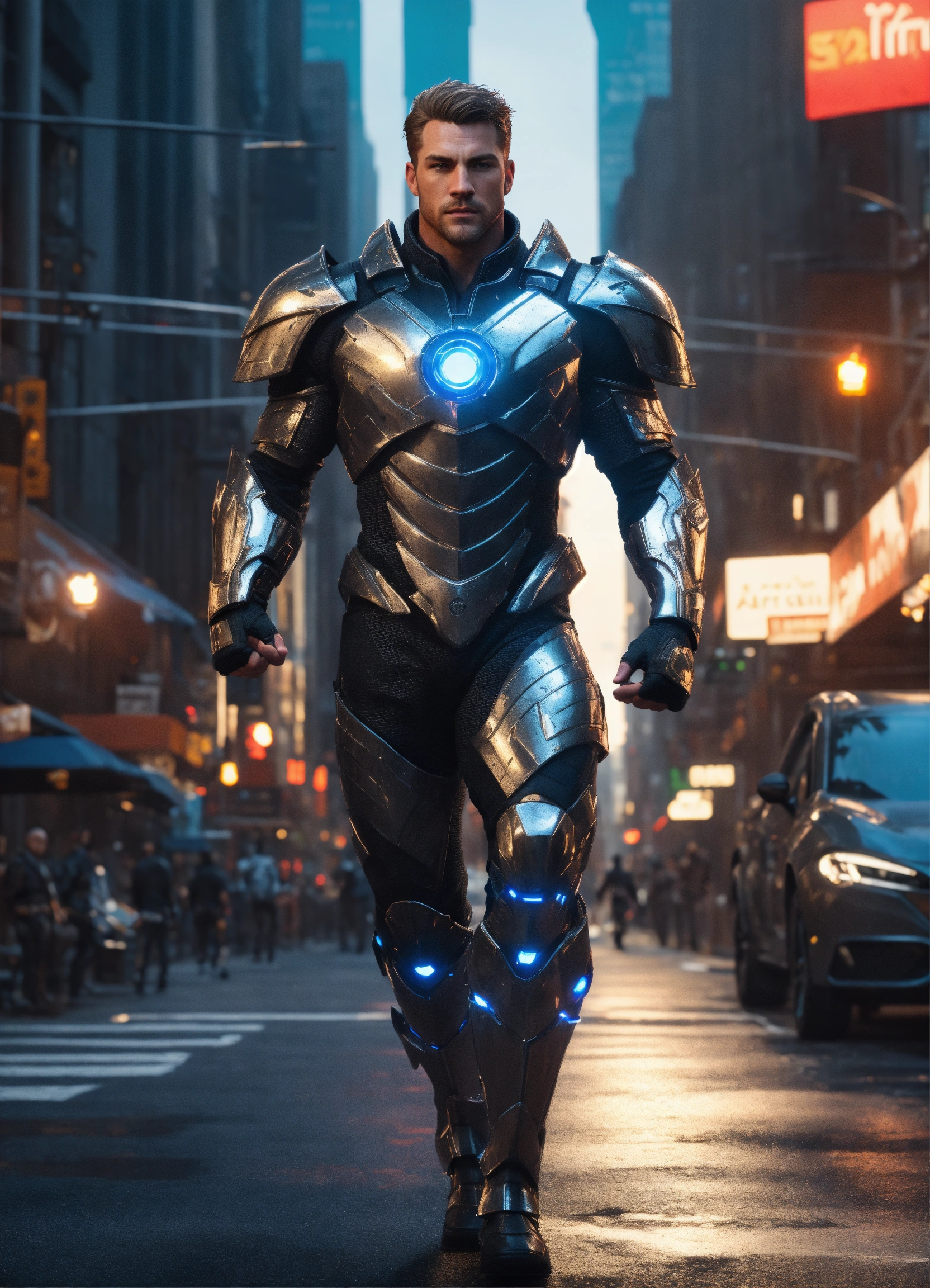 Lexica - Full body of a Handsome god of power, an athletic, muscular ...