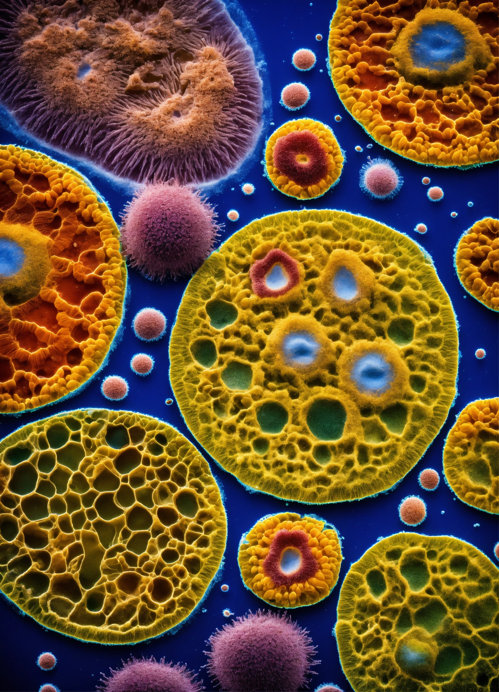 Lexica - Photo of eukaryotic cells seen through a microscope