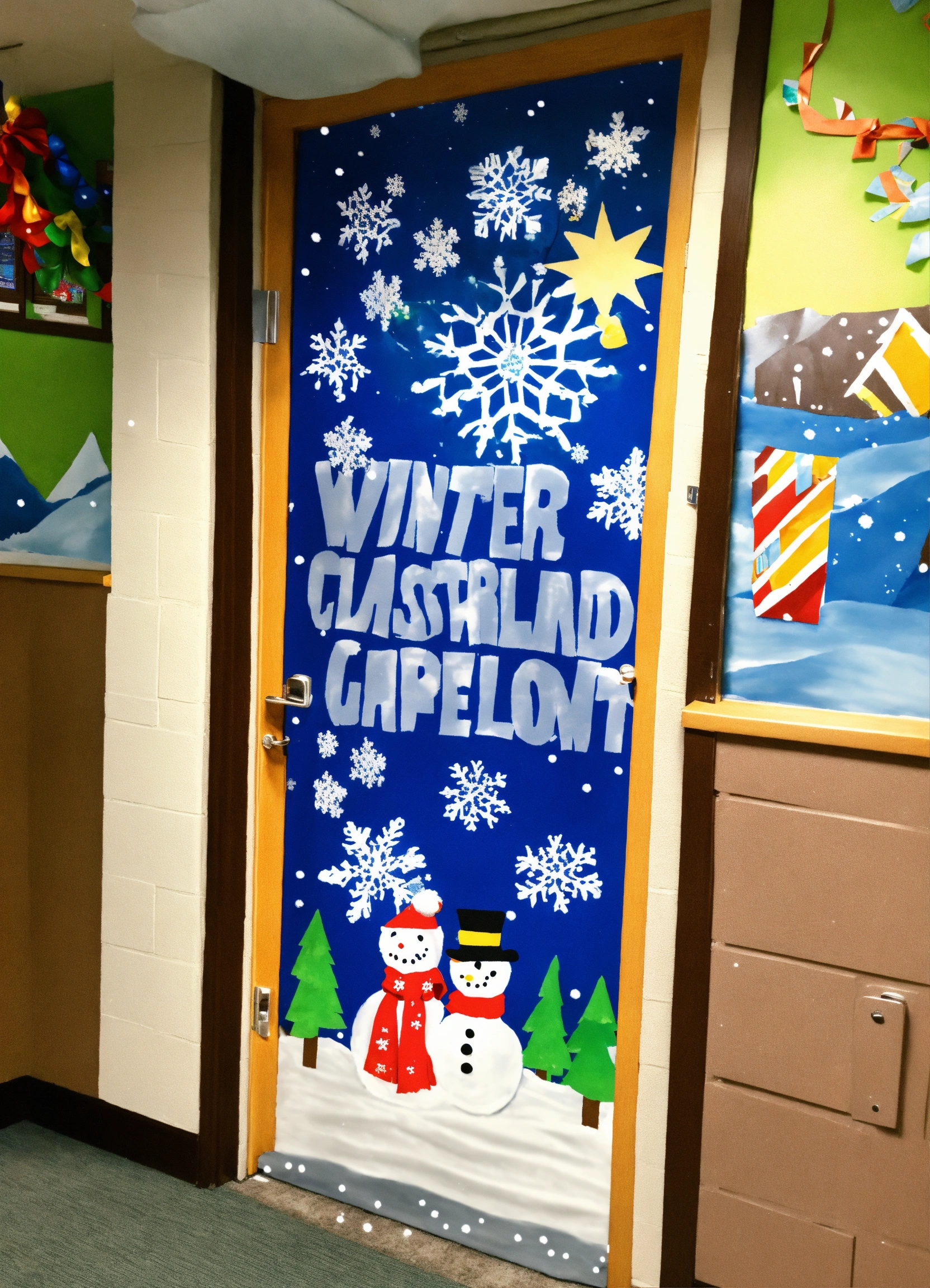 Lexica - Winter wonderland classroom door