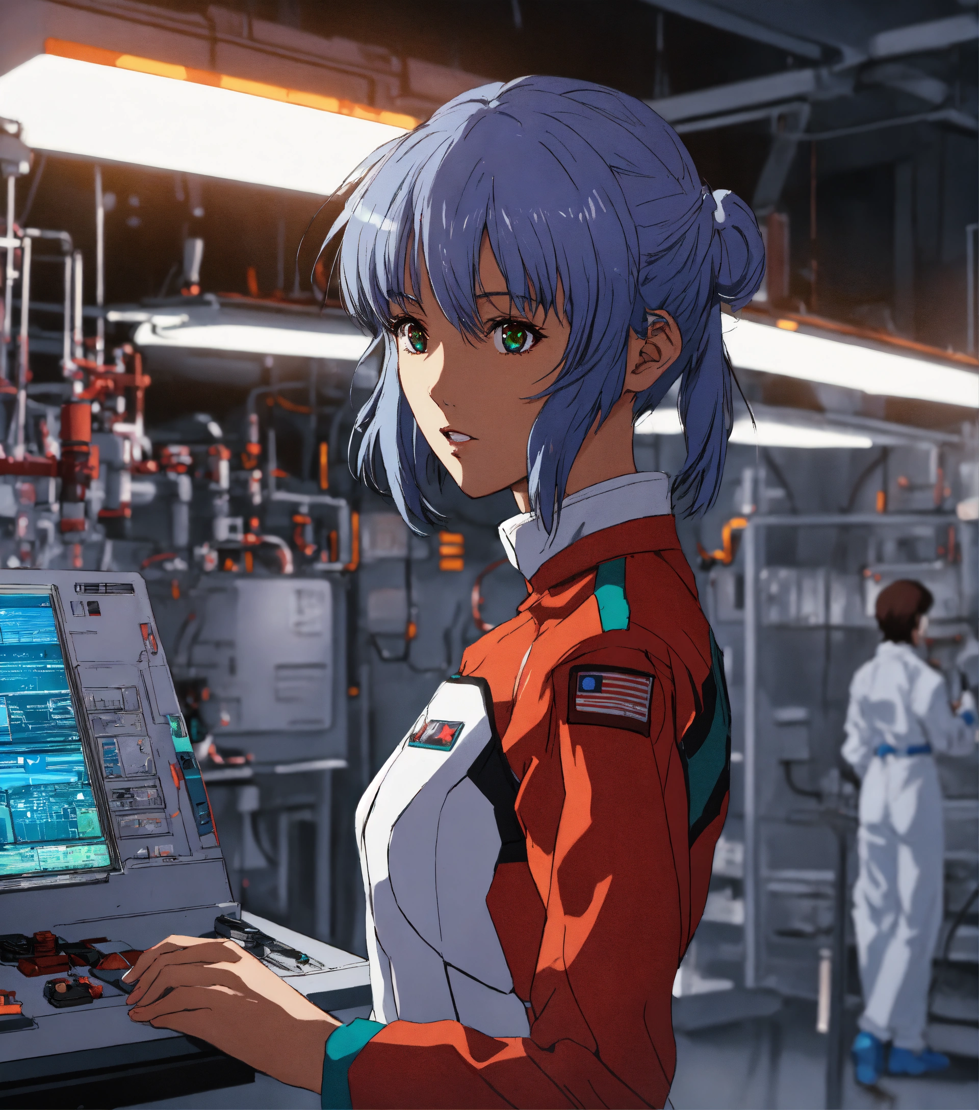 Lexica - Portrait of rei ayanami from neon genesis evangelion, inside ...