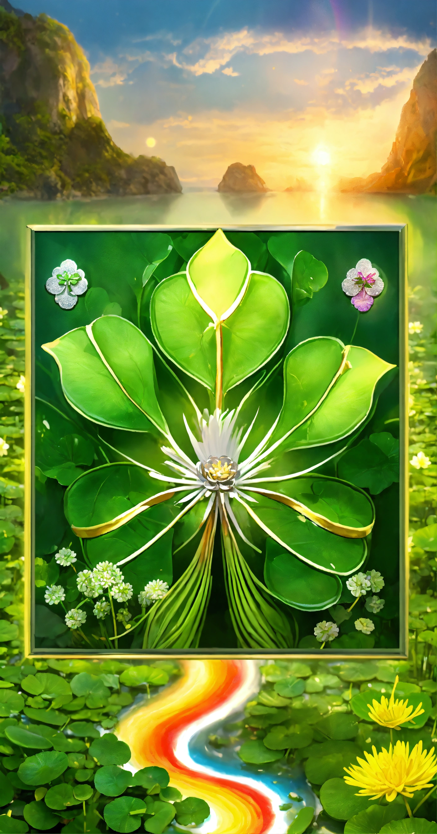 Lexica - Luck four leaf clover 888 silver lotus water l 777 green ...