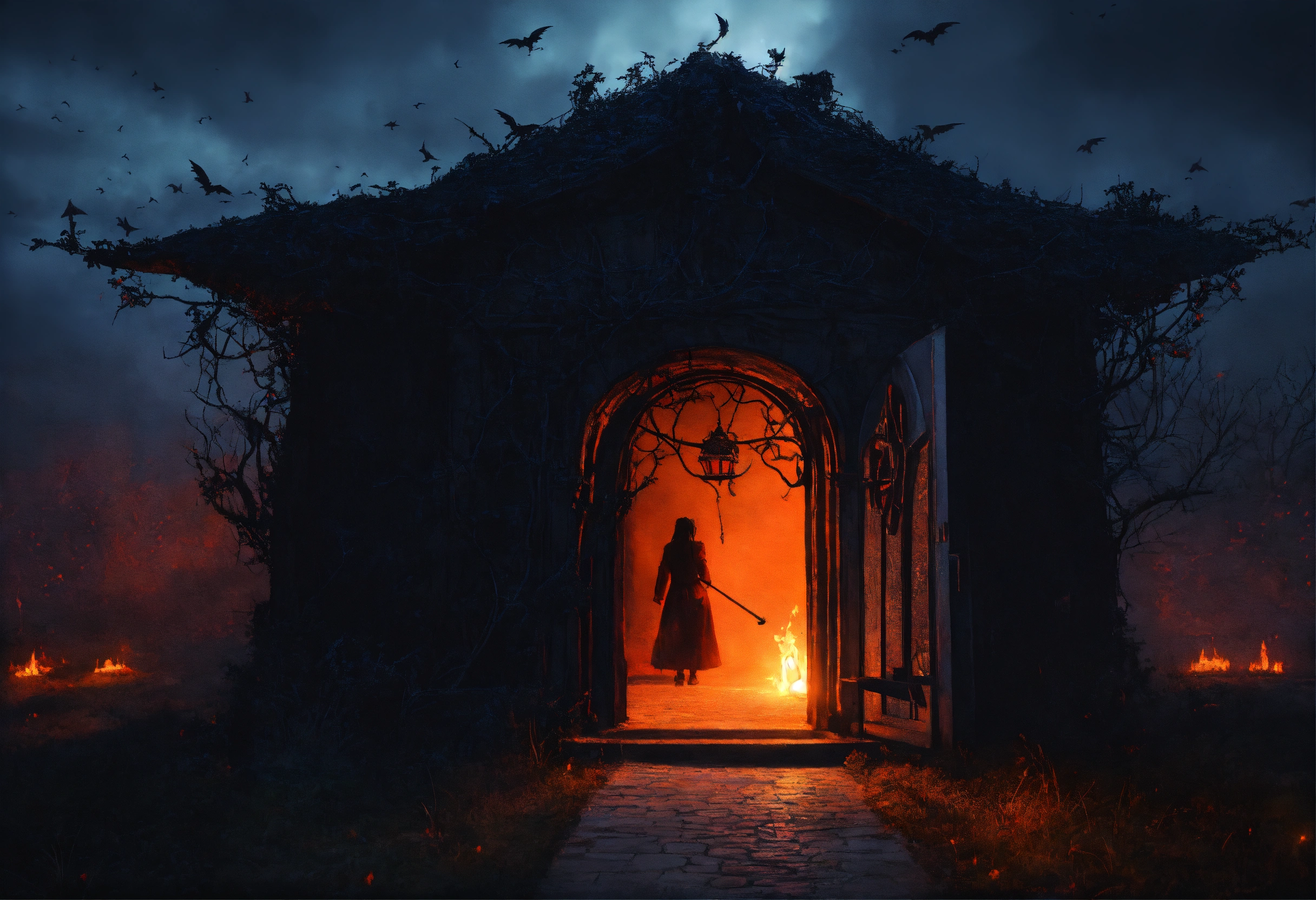 Lexica - Devil flies by witching hour thru the enchanted doorways