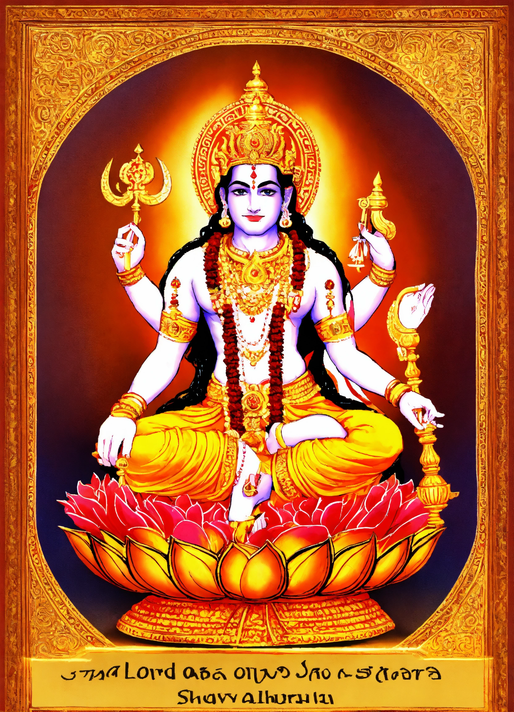 Lexica - Generate an image of lord Shukra as per Vedic Astrology