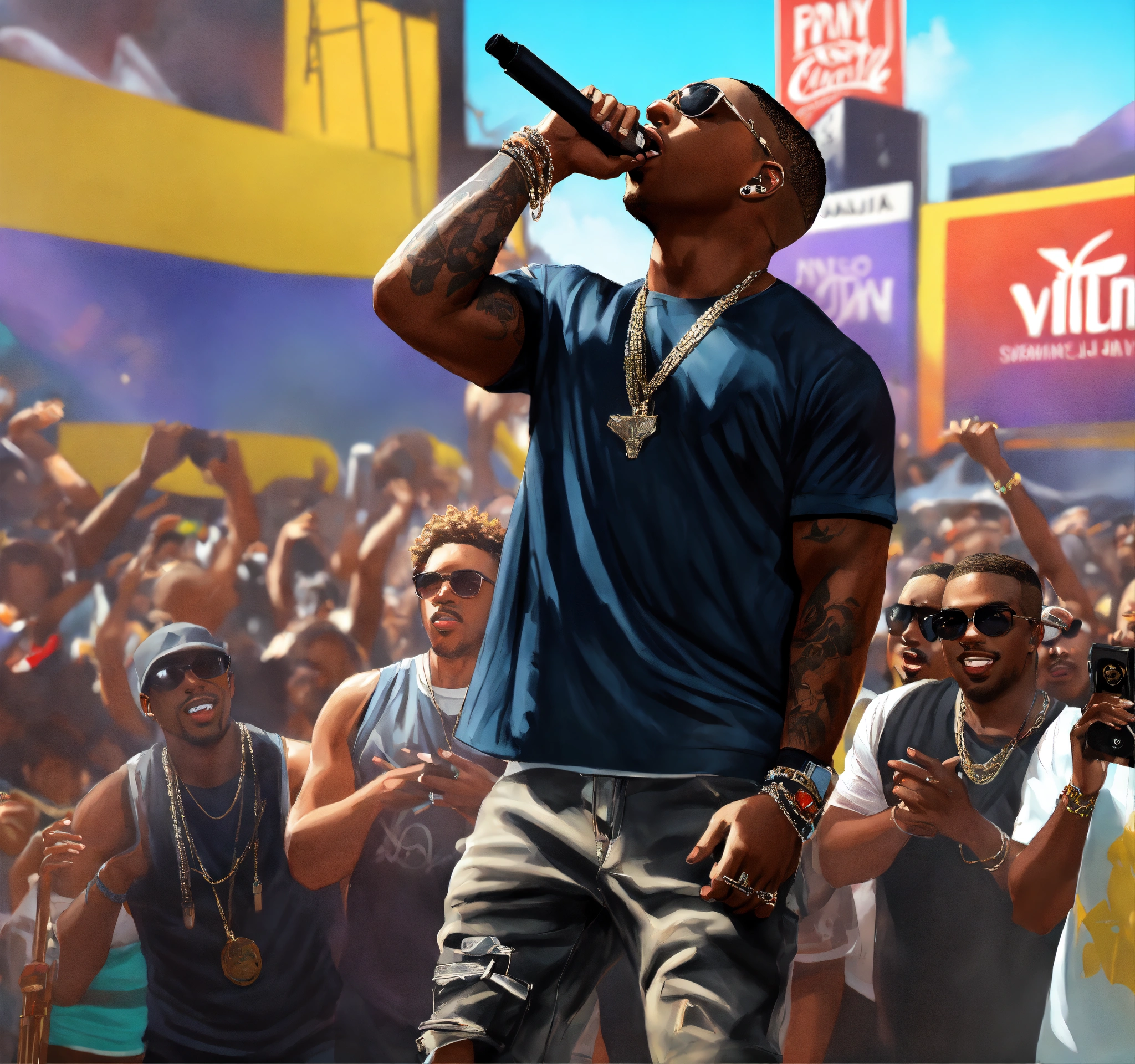 Lexica - Medium shot angle Pop art, hyperrealist full body portrait of ...