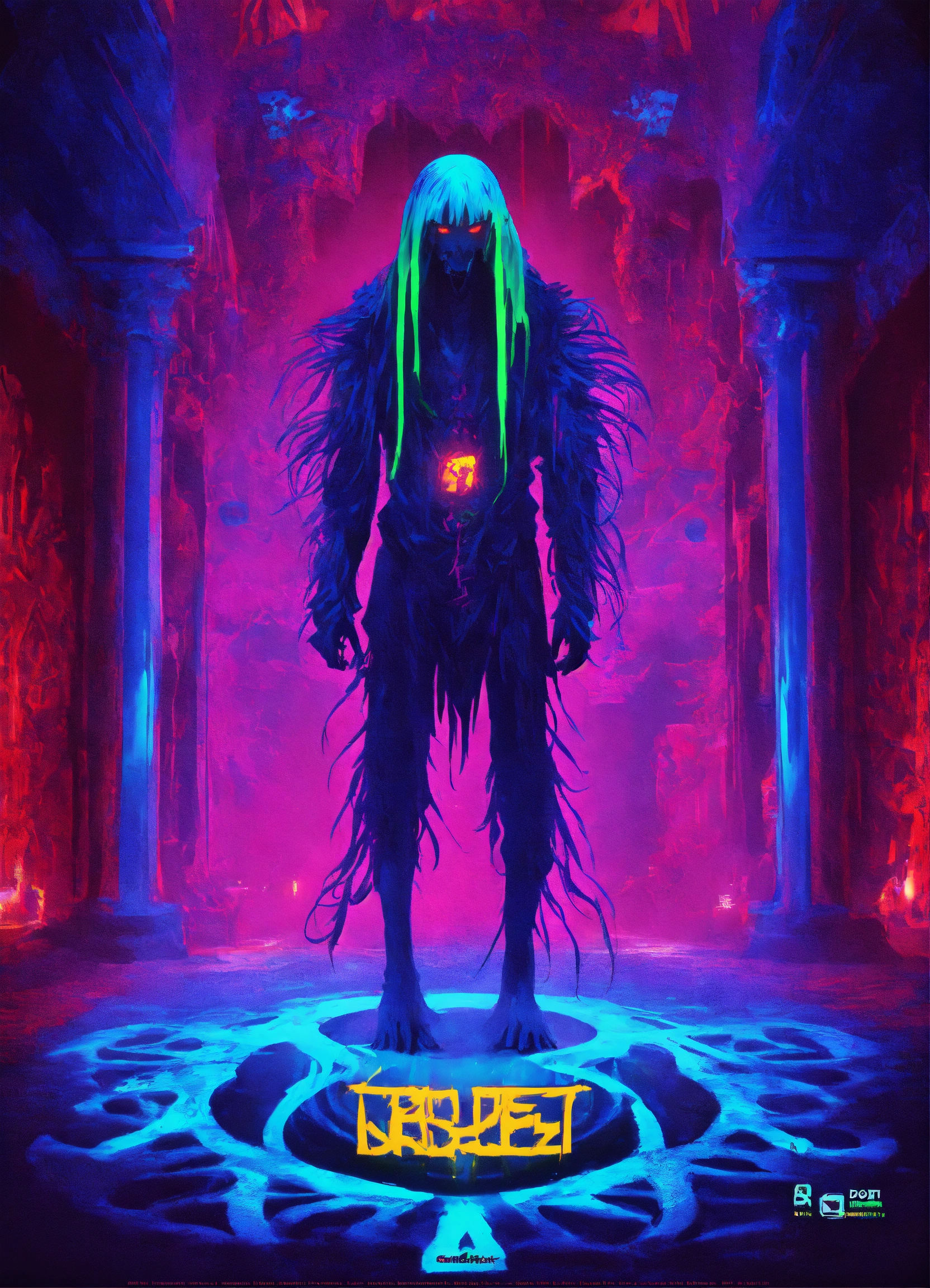 Lexica - Full body the grudge Bahpomet in Blacklight DMT demon dubstep ...