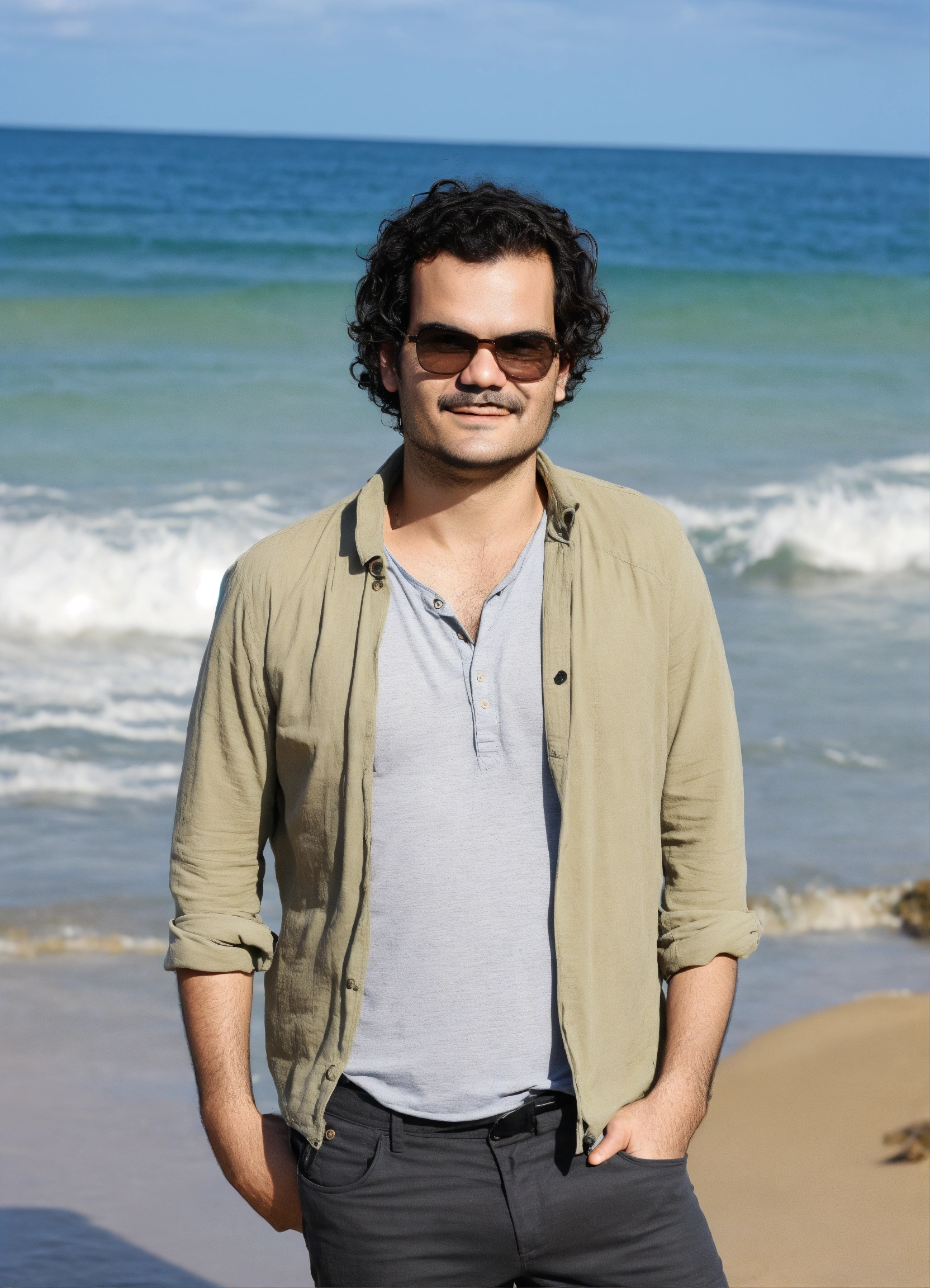Lexica - Wagner Moura rawlins at the beach