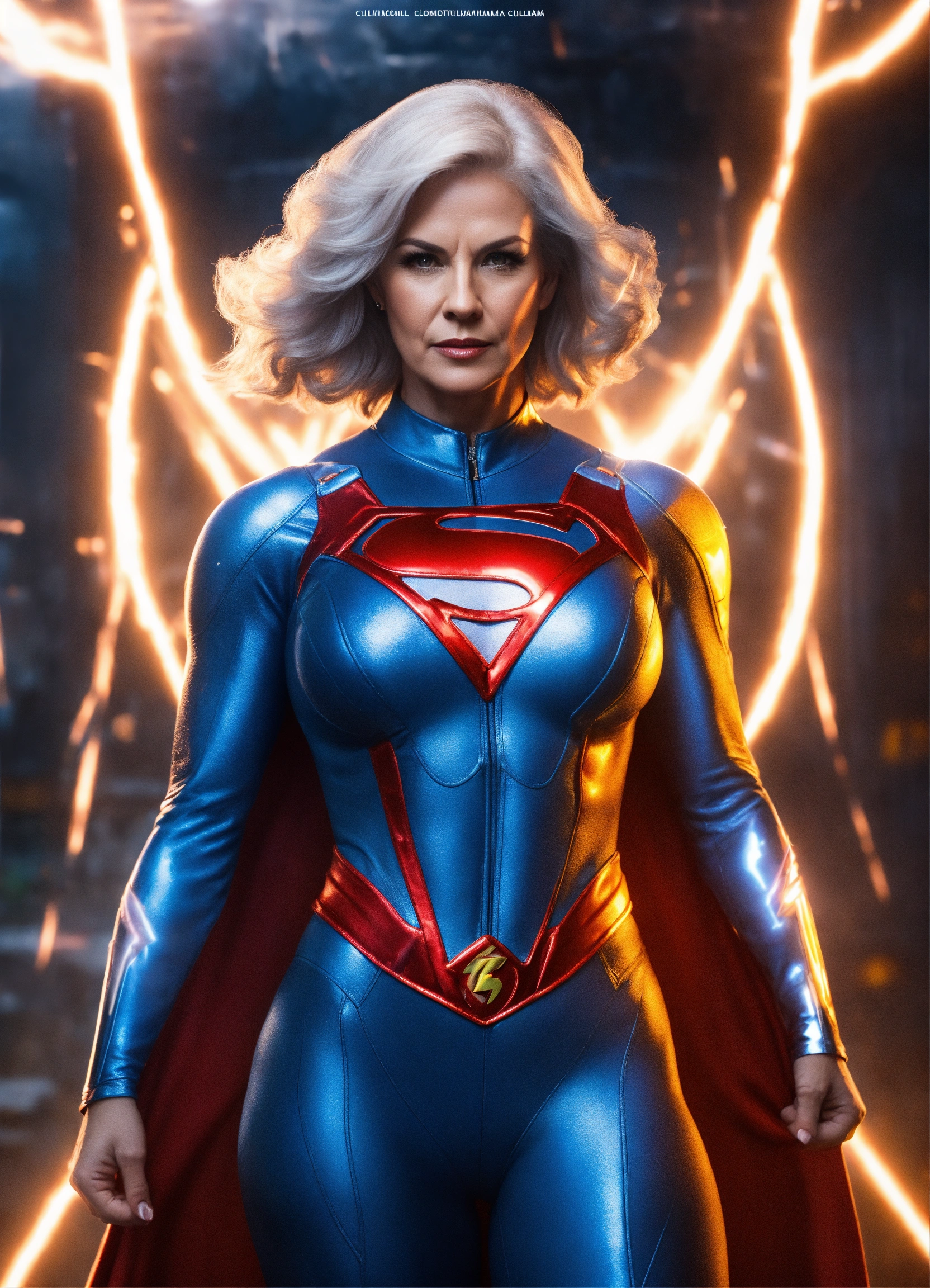 Lexica - Hyper real full body photo of real 55 year old power girl with ...