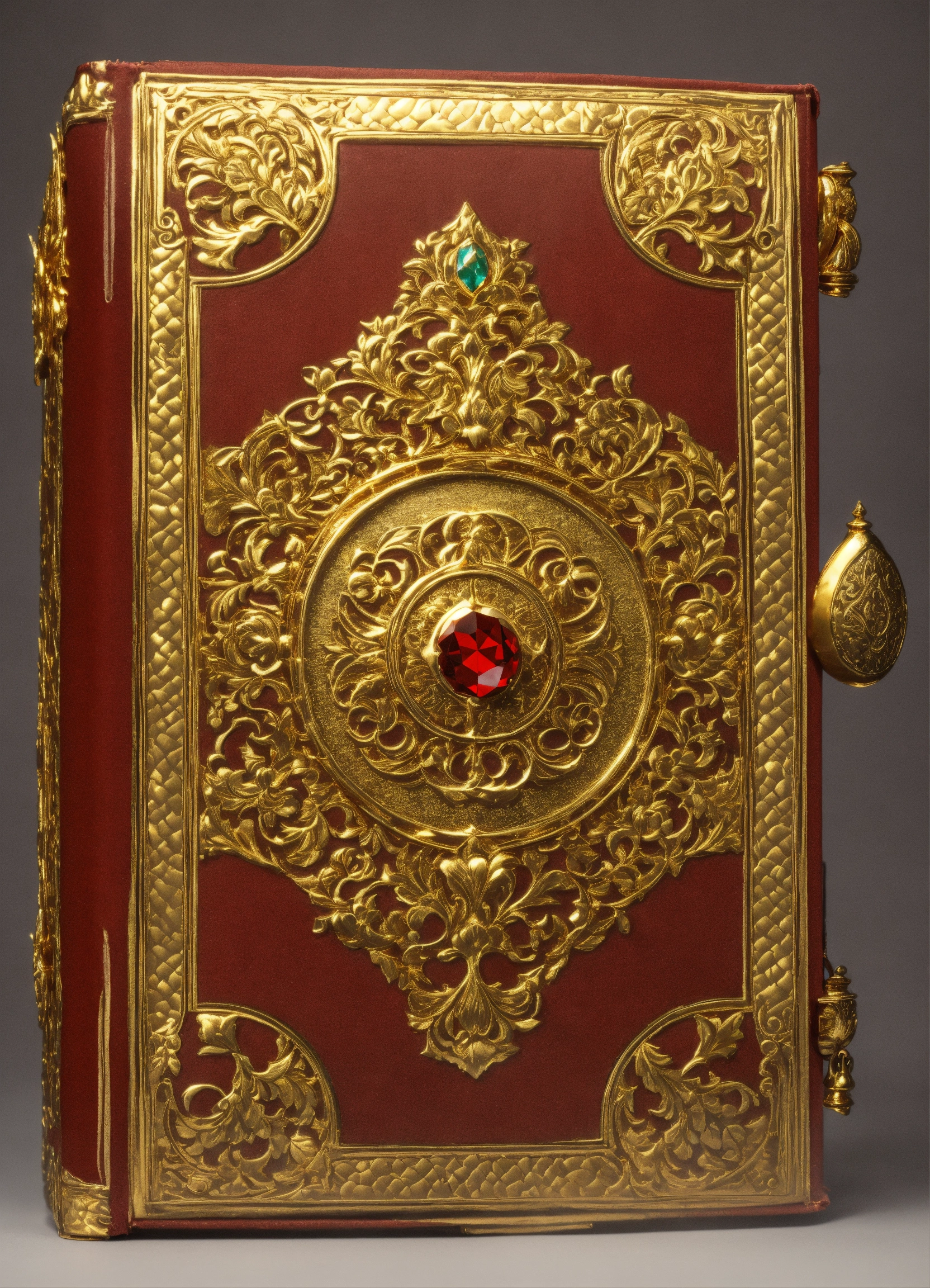 Lexica - Enchanted tome covered in embossed gold, 5k, Unity