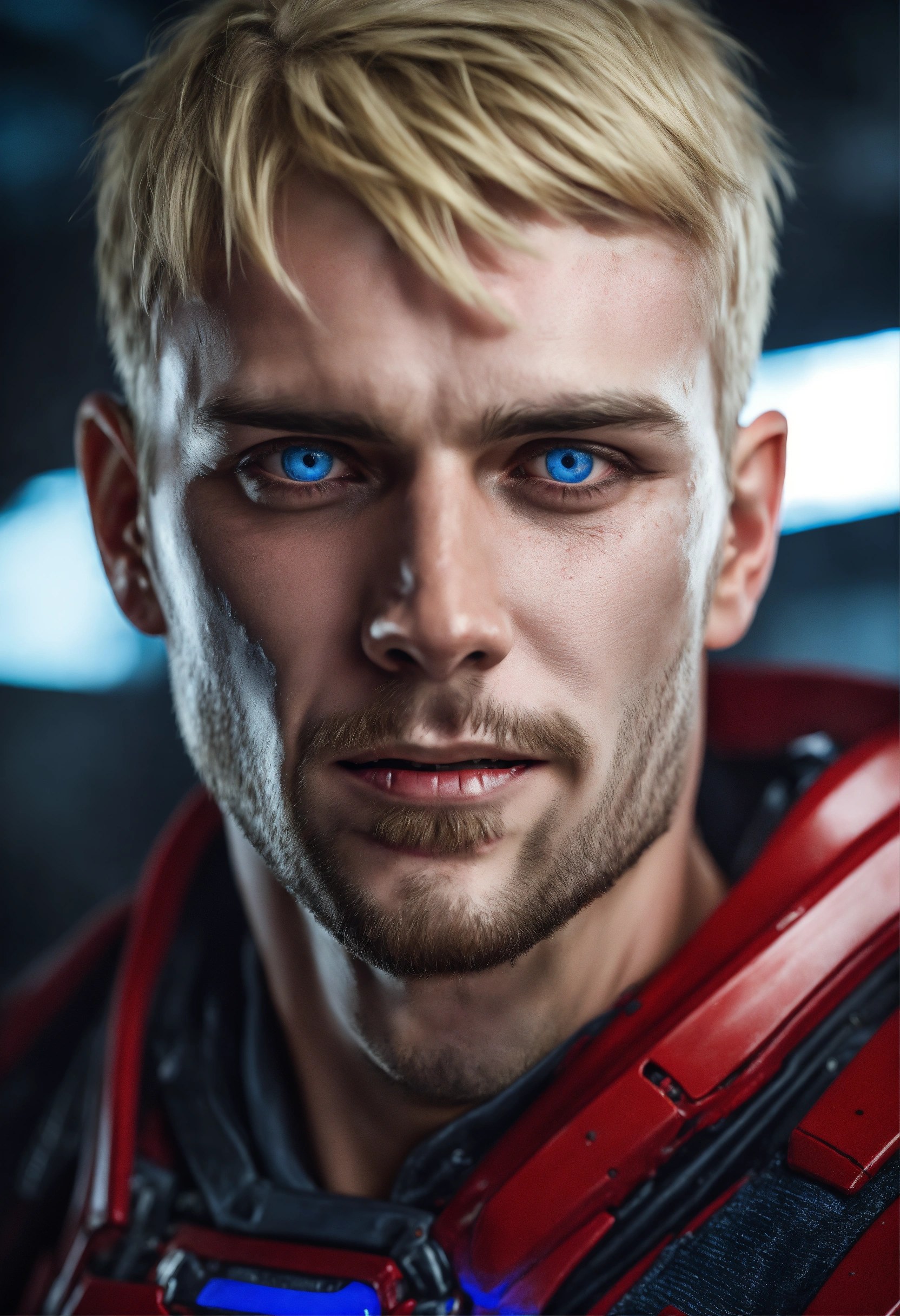 Lexica - A realistic photo of scary 30 years old scary man with deep ...