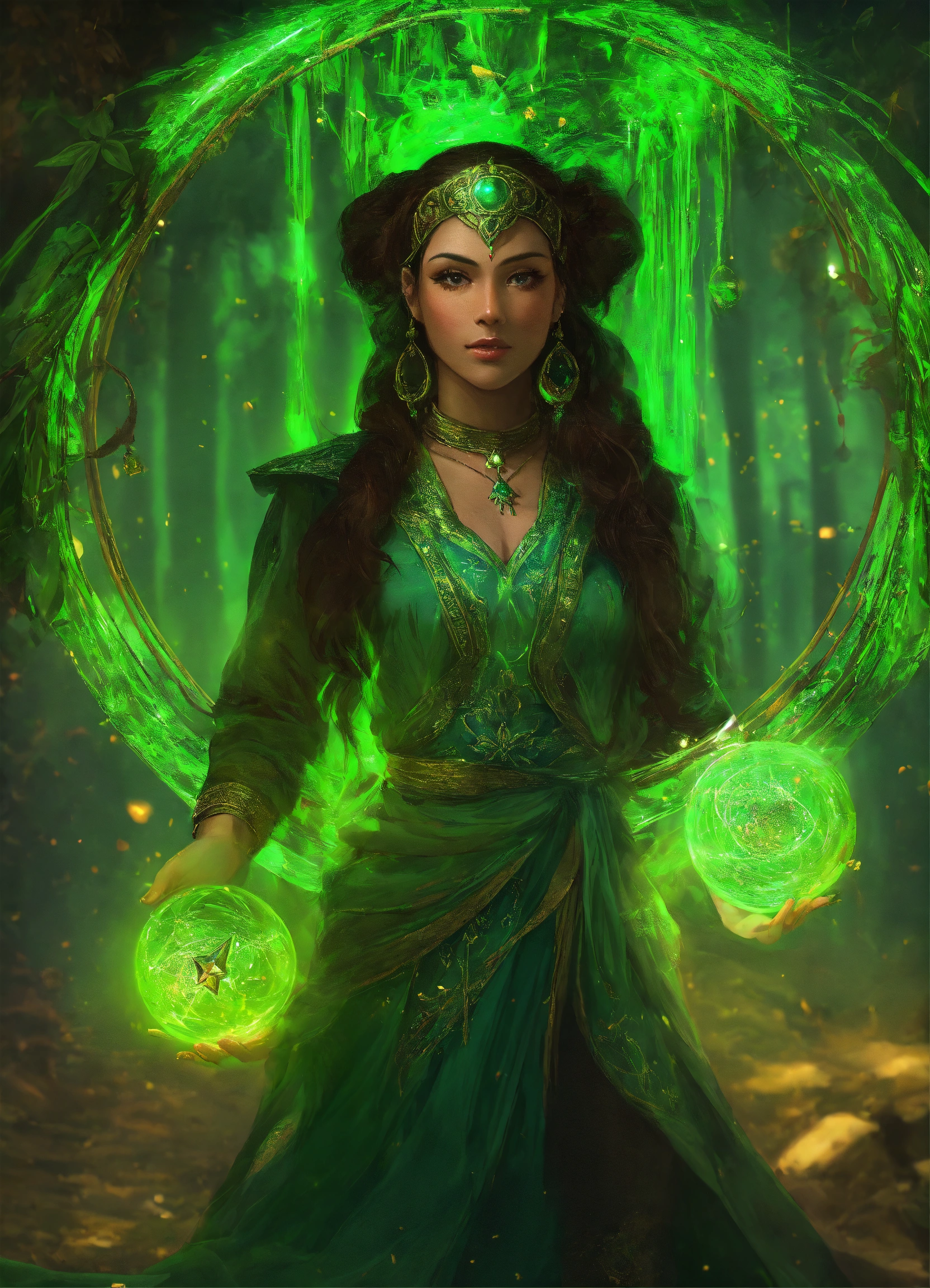 Lexica - A Dathomirian woman with green magic.