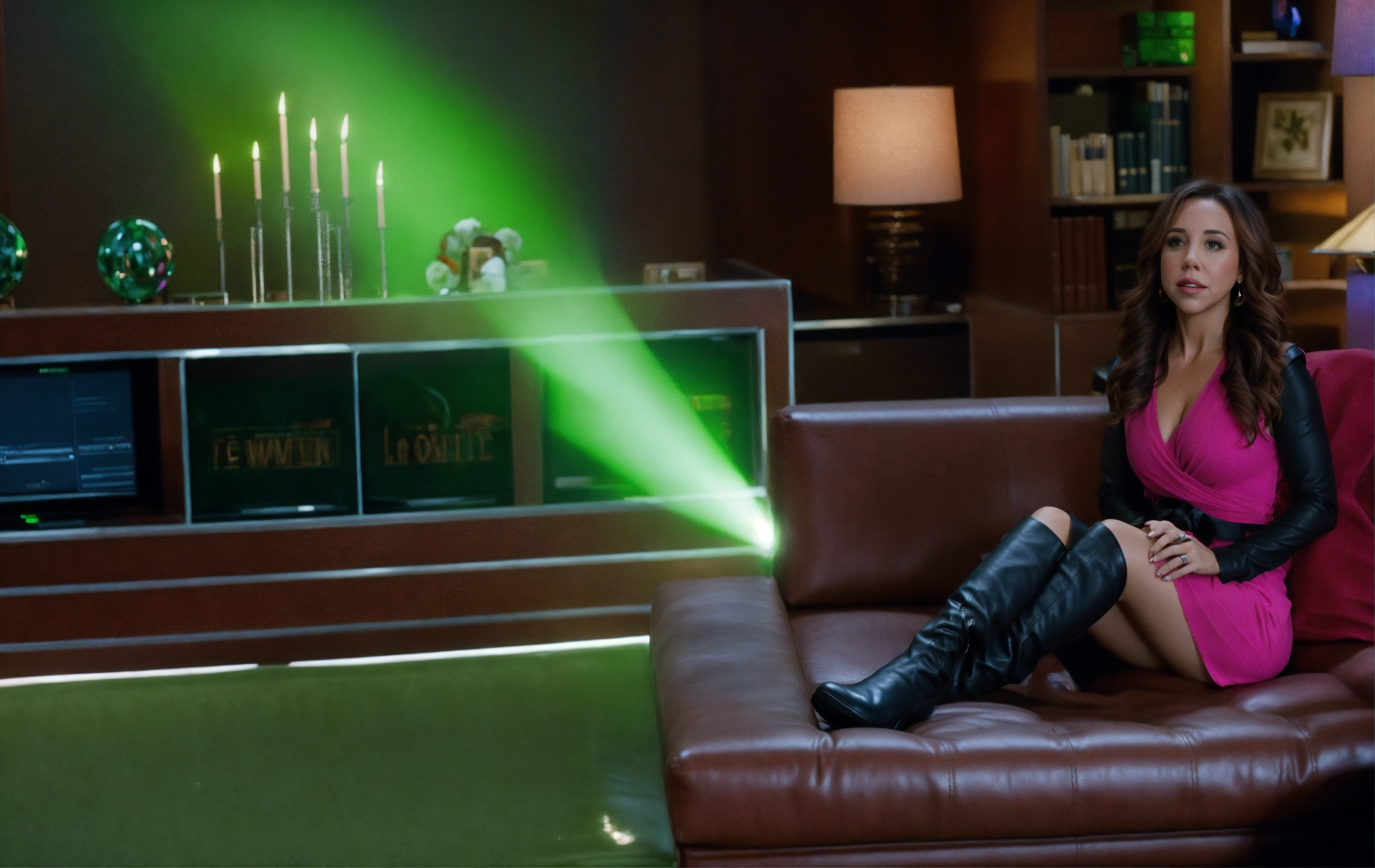 Lexica - Full body detailed profile image of scared Lacey Chabert ...