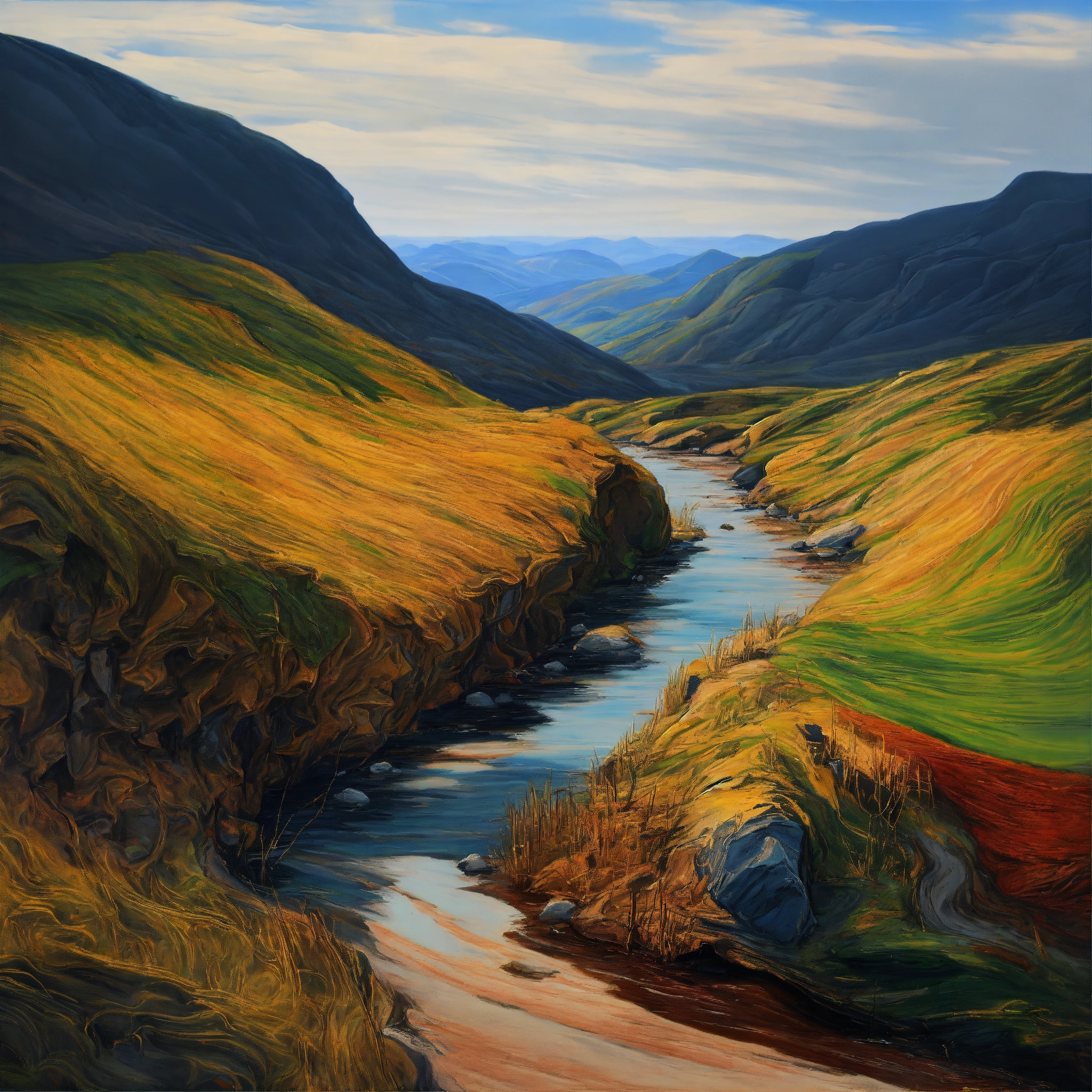 Lexica - Landcape, oil painting, Nicolas de Stäel, Rubens, recursive ...