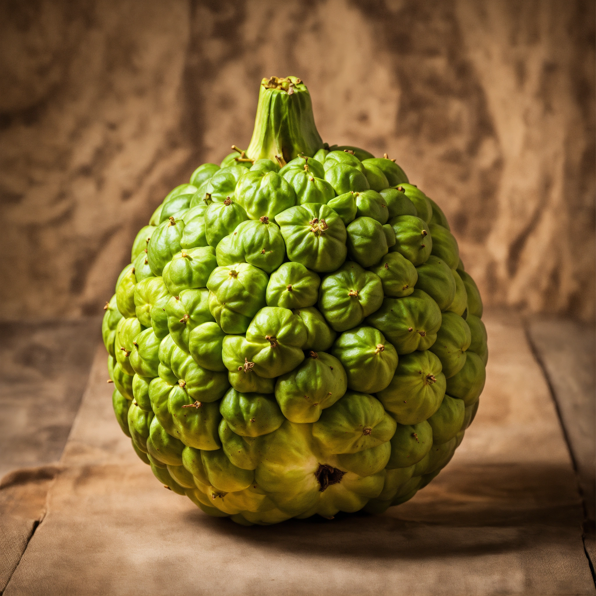 Lexica - Ripe cherimoya fruit in photo studio