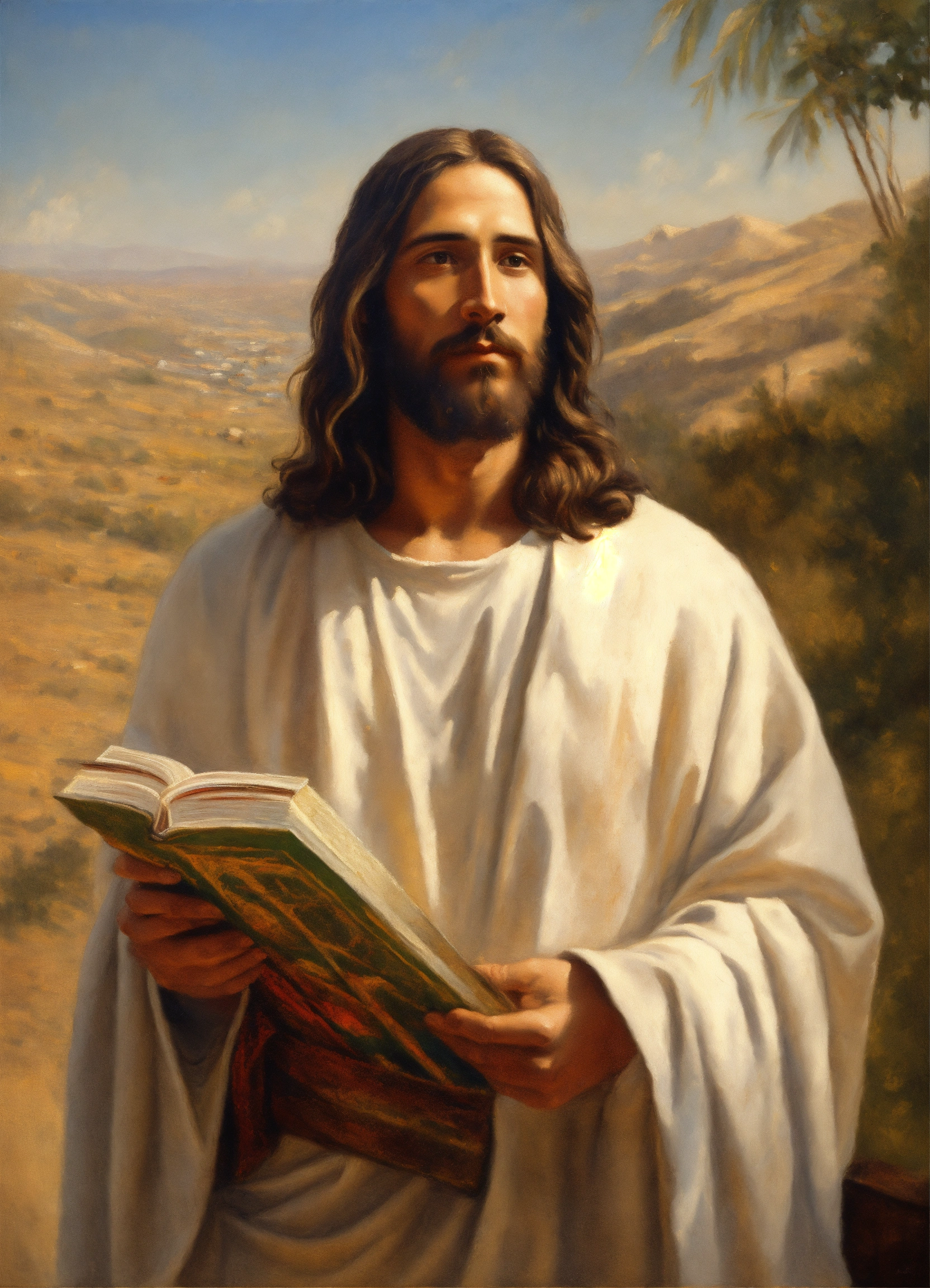 Lexica - Oil painting of jesus christ in judea