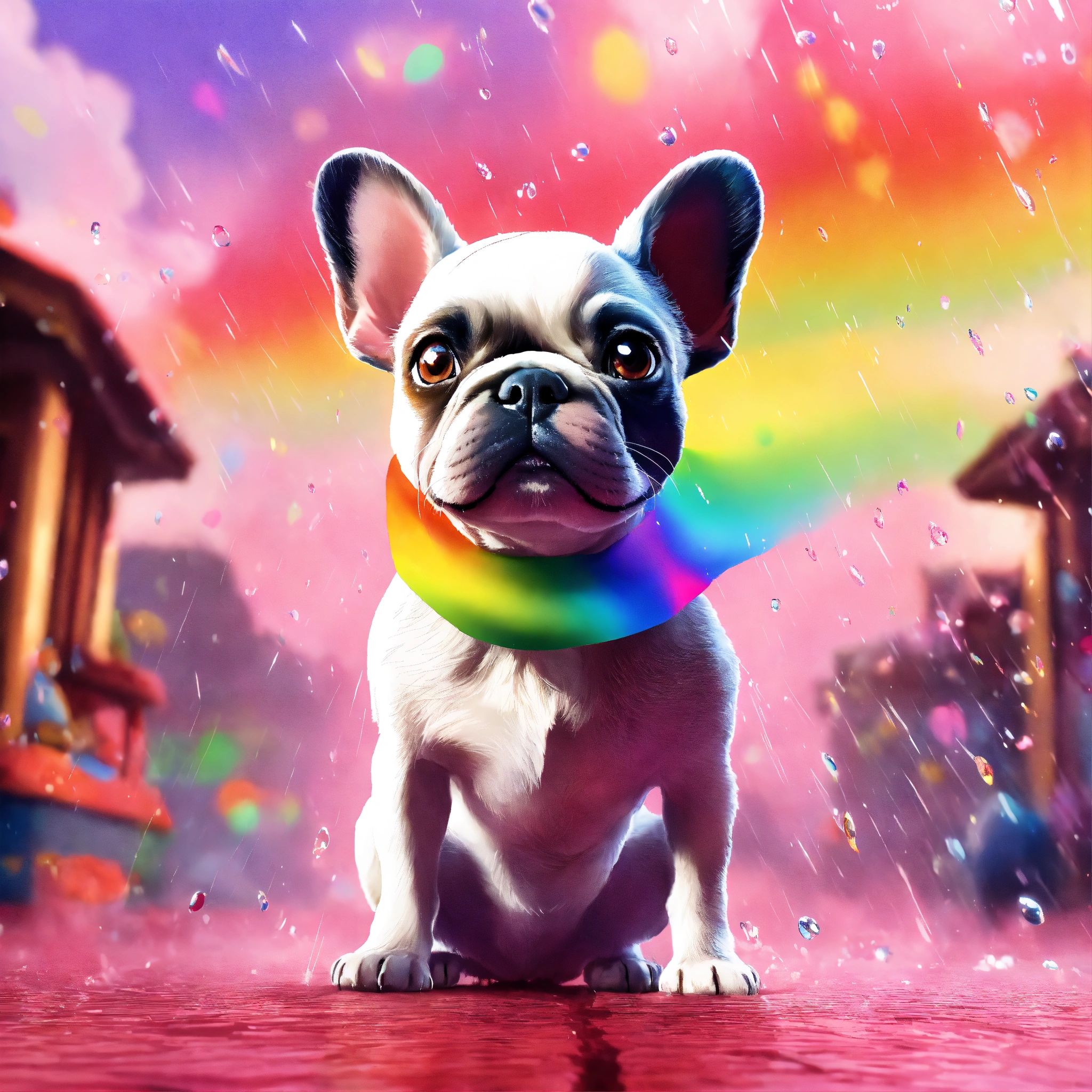 Lexica - A Disney Pixar inspired movie poster with a baby French ...