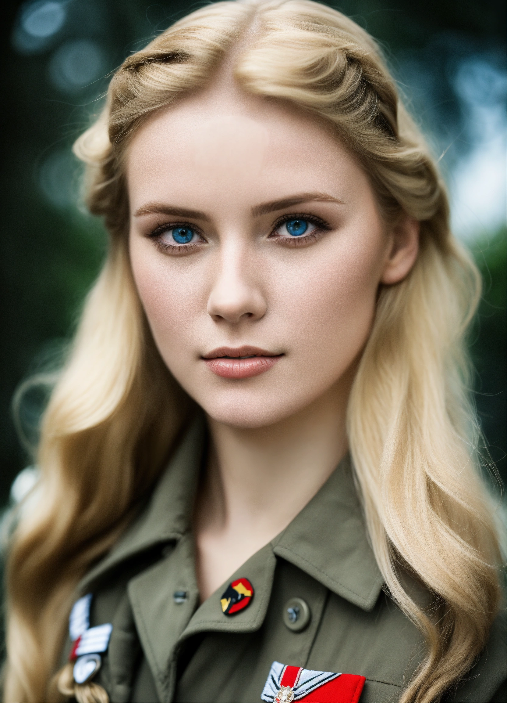 Lexica - Beautiful woman with long blond hair, blue eyes, pale skin ...