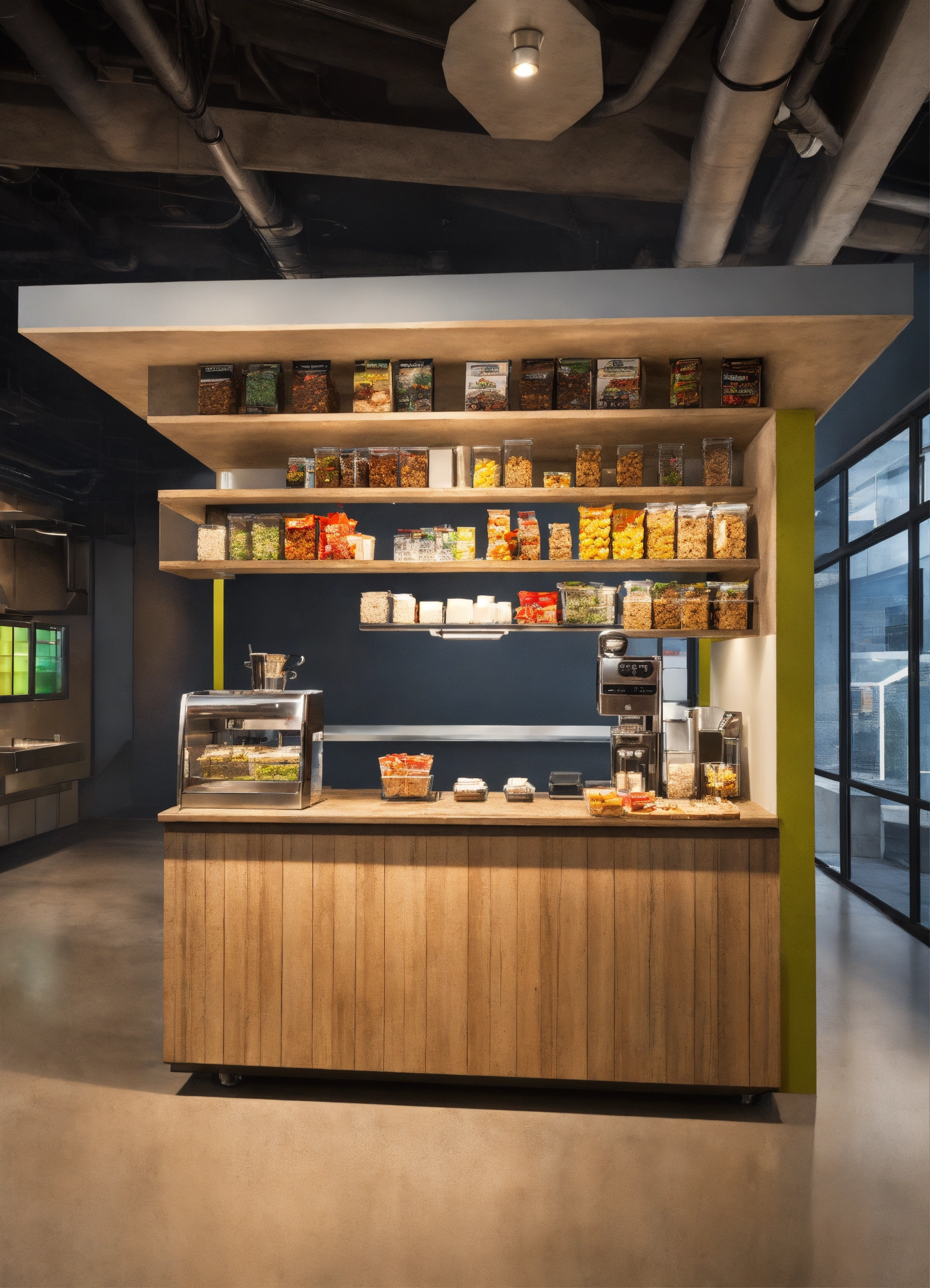 Lexica - A self serve breakroom snack bar with snacks on an easy to ...