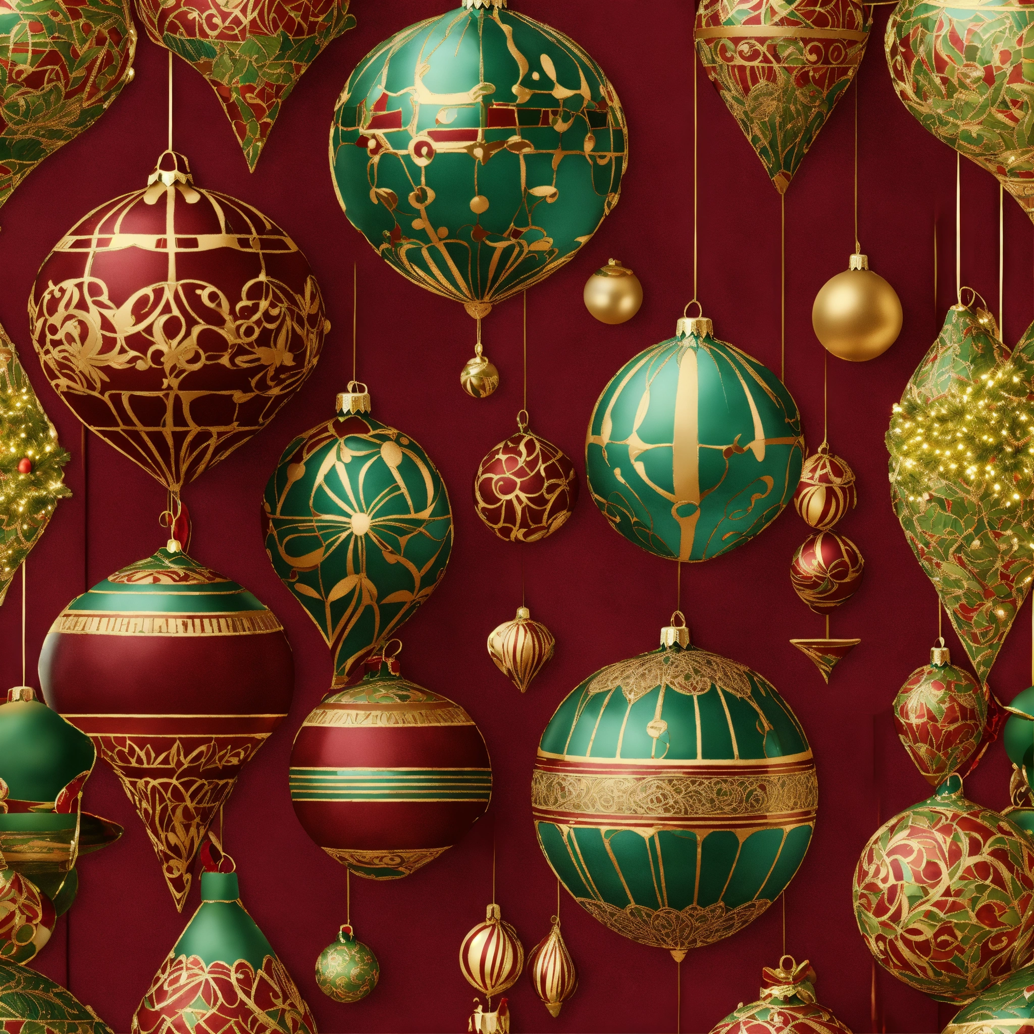 Lexica - Seamless repeating pattern Christmas wrapping paper suitable ...