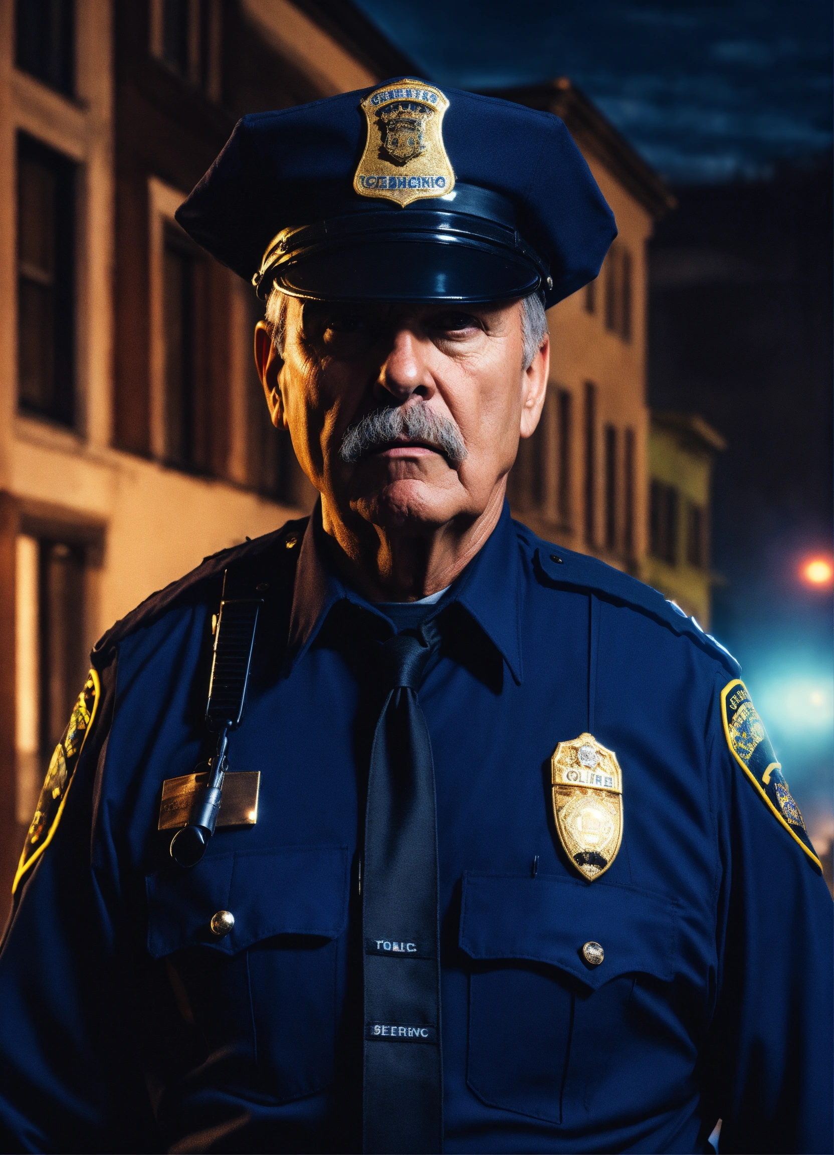 Lexica - Scared RANDOM unique expressive old SMALL-TOWN COP REALISTIC 4K