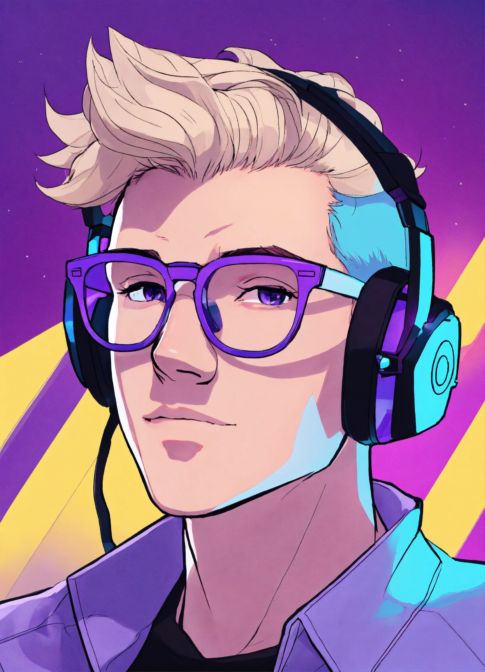 Lexica - A male gaming streamer, blonde hair, no facial hair, short ...