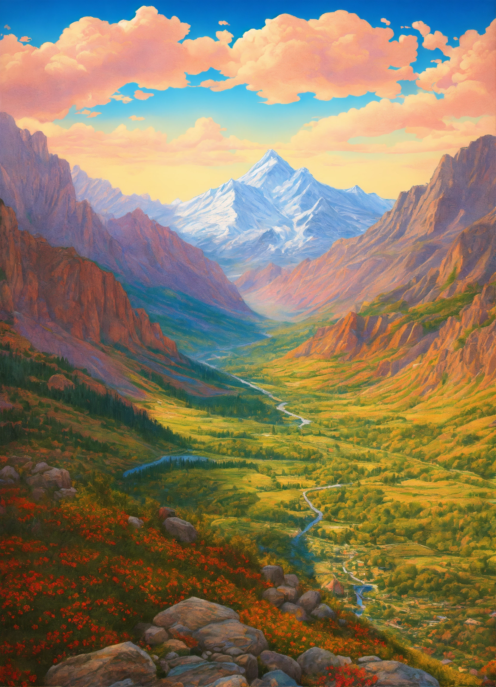 Lexica - A beautiful and highly detailed bright colors drawing of the ...