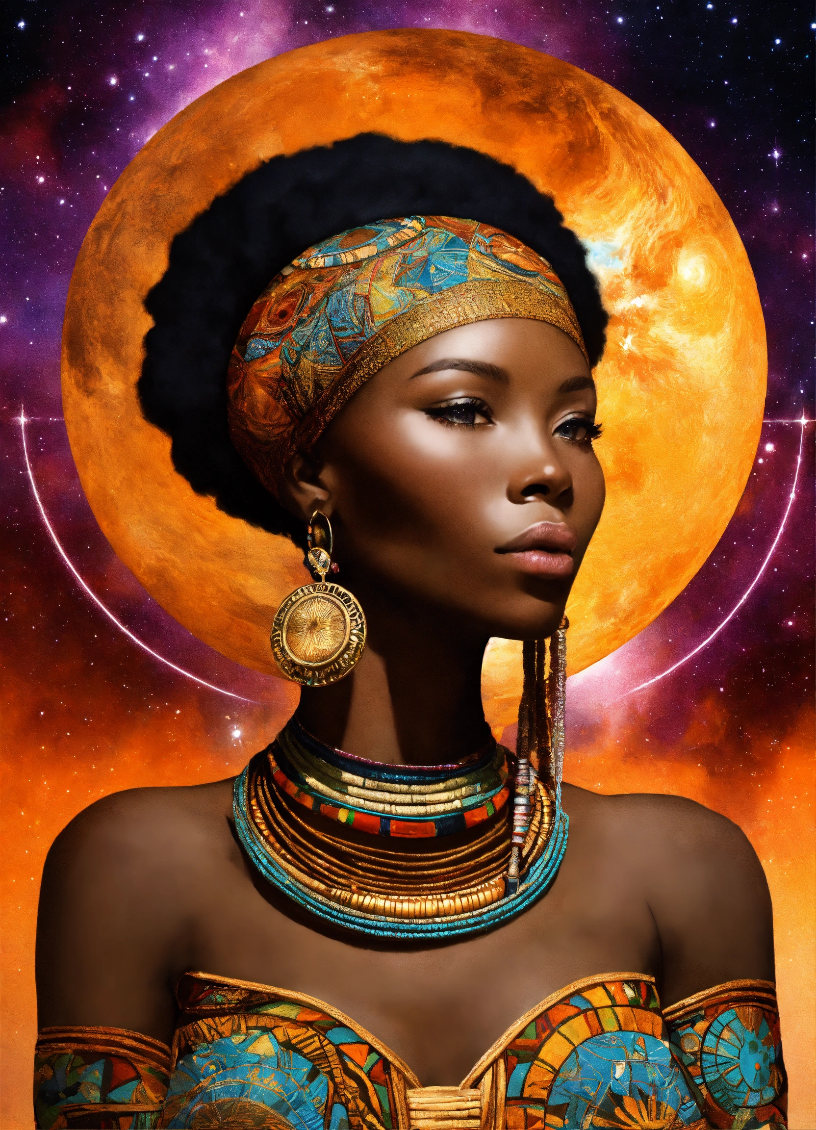 Lexica - African woman cosmic wanderer and ancestor