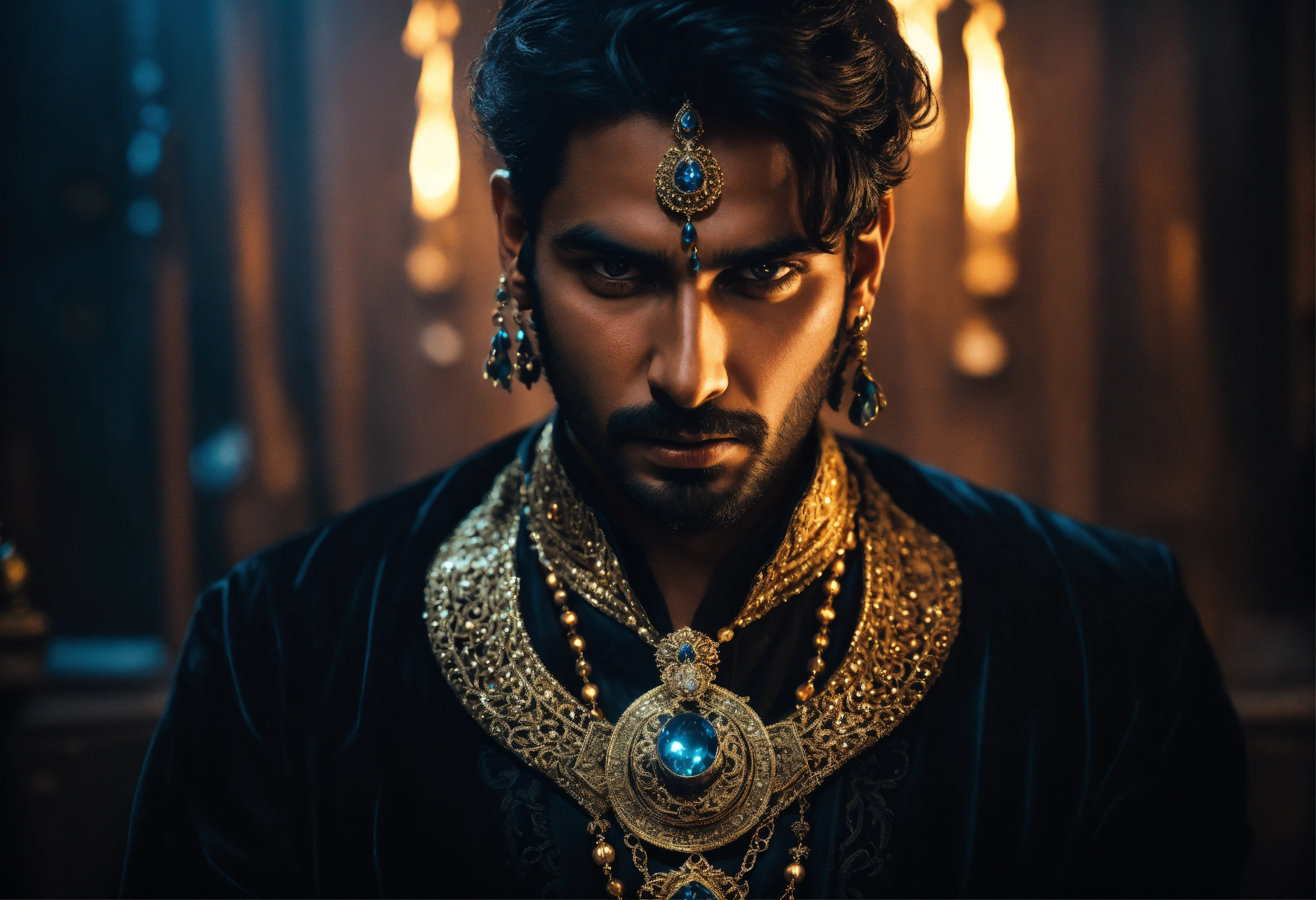 Lexica - Dark and cinematic fantasy portrait of a young and handsome ...