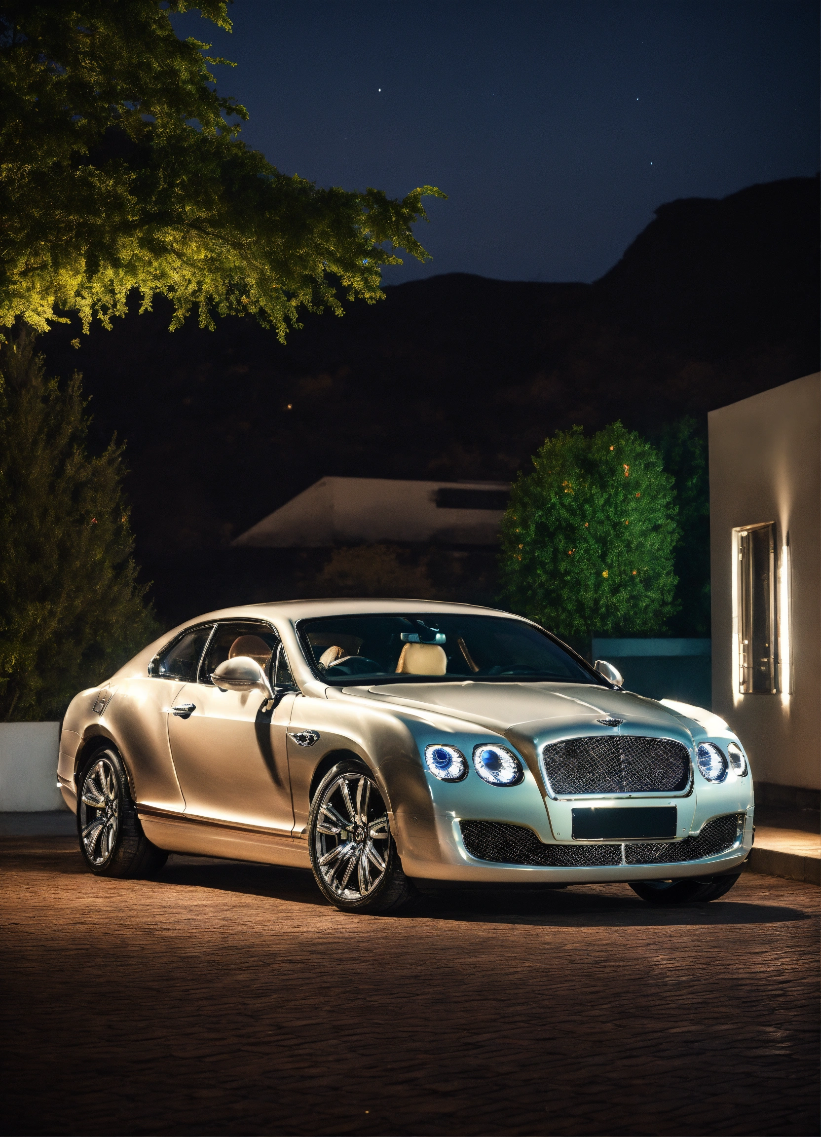 Lexica - Create a picture of a white bently
