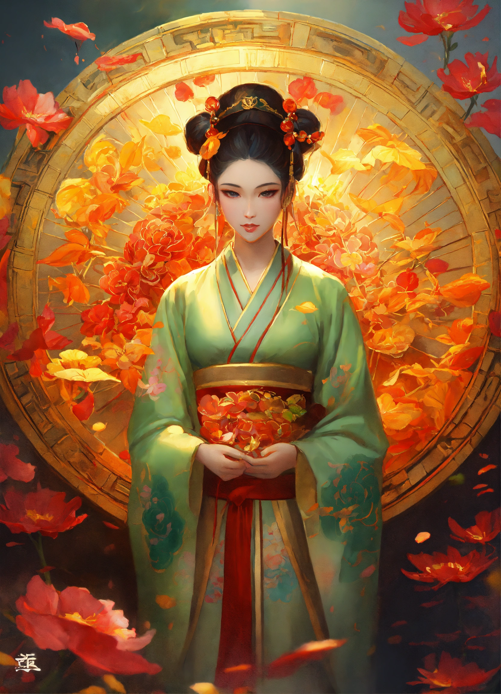 Lexica - Painting depicting fortune symbolism artstation painting style