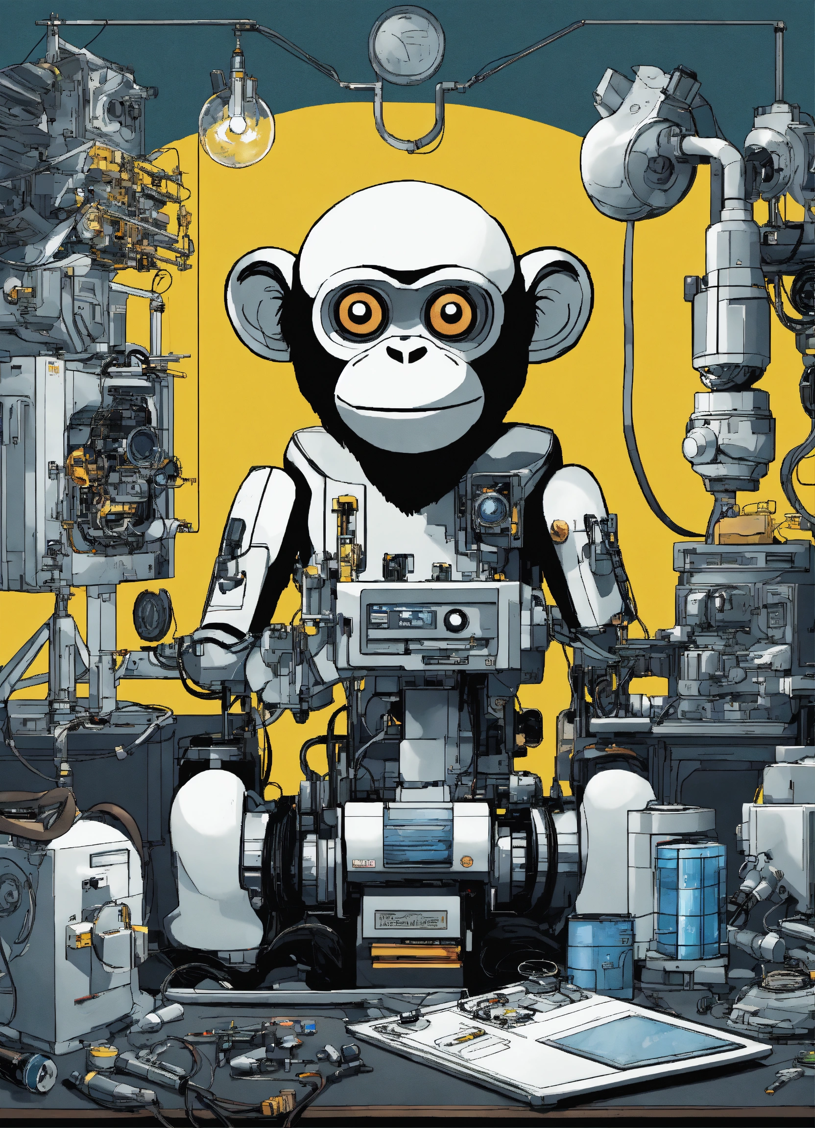 Lexica - Generate a high-contrast comic-style poster with an abundance ...