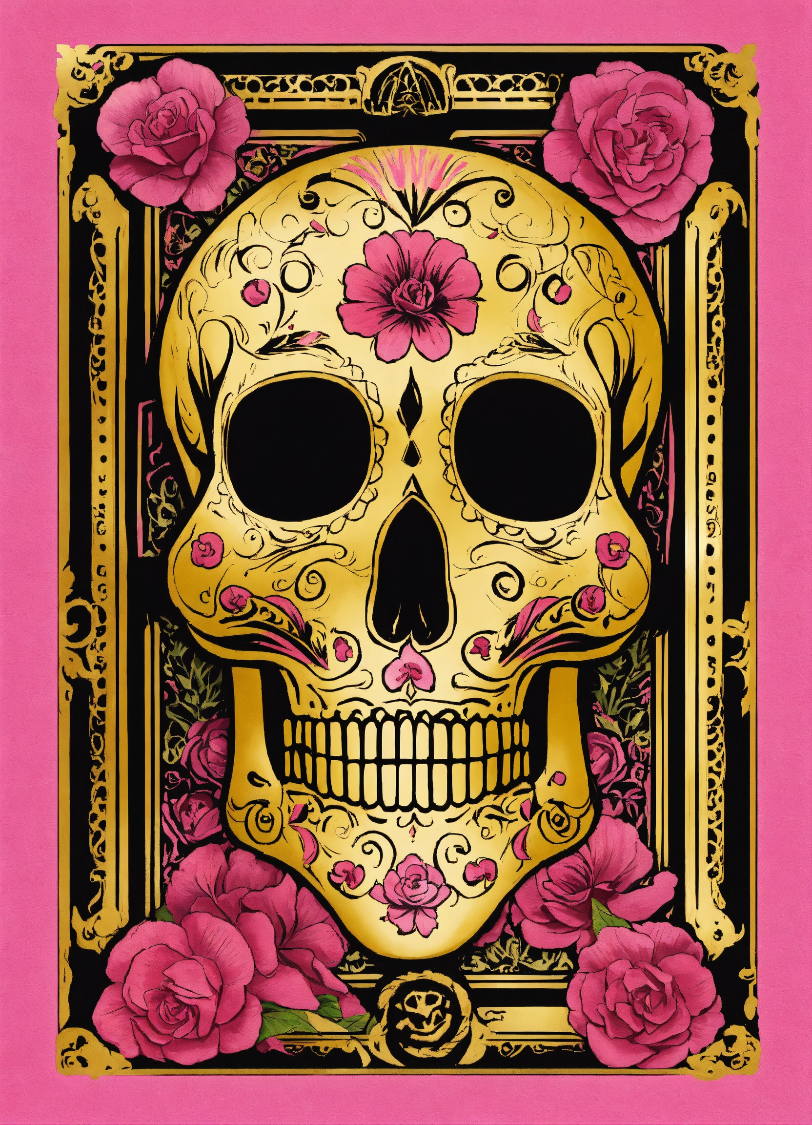 Lexica - The calaca based on the card "la muerte" of the mexican ...