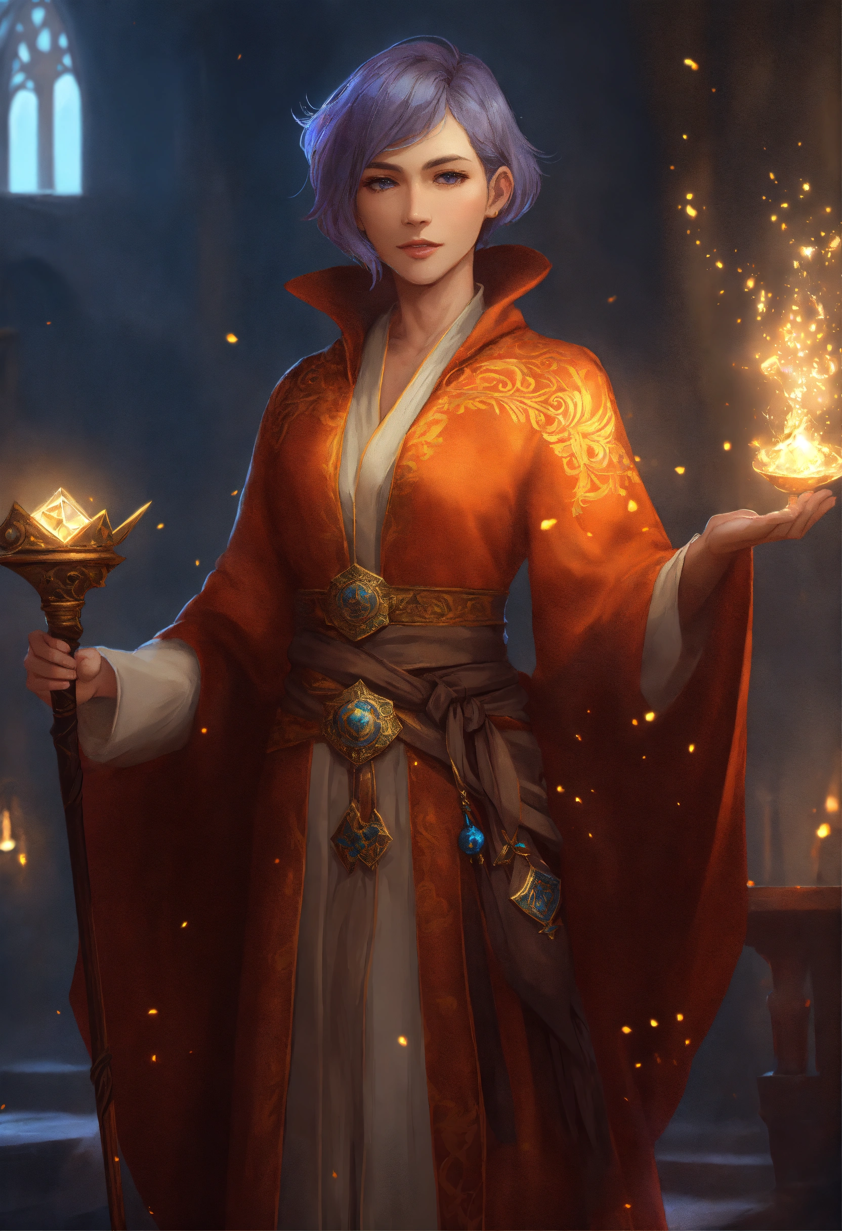 Lexica - Masterpiece, high fantasy, archmage, wizard, female, short ...