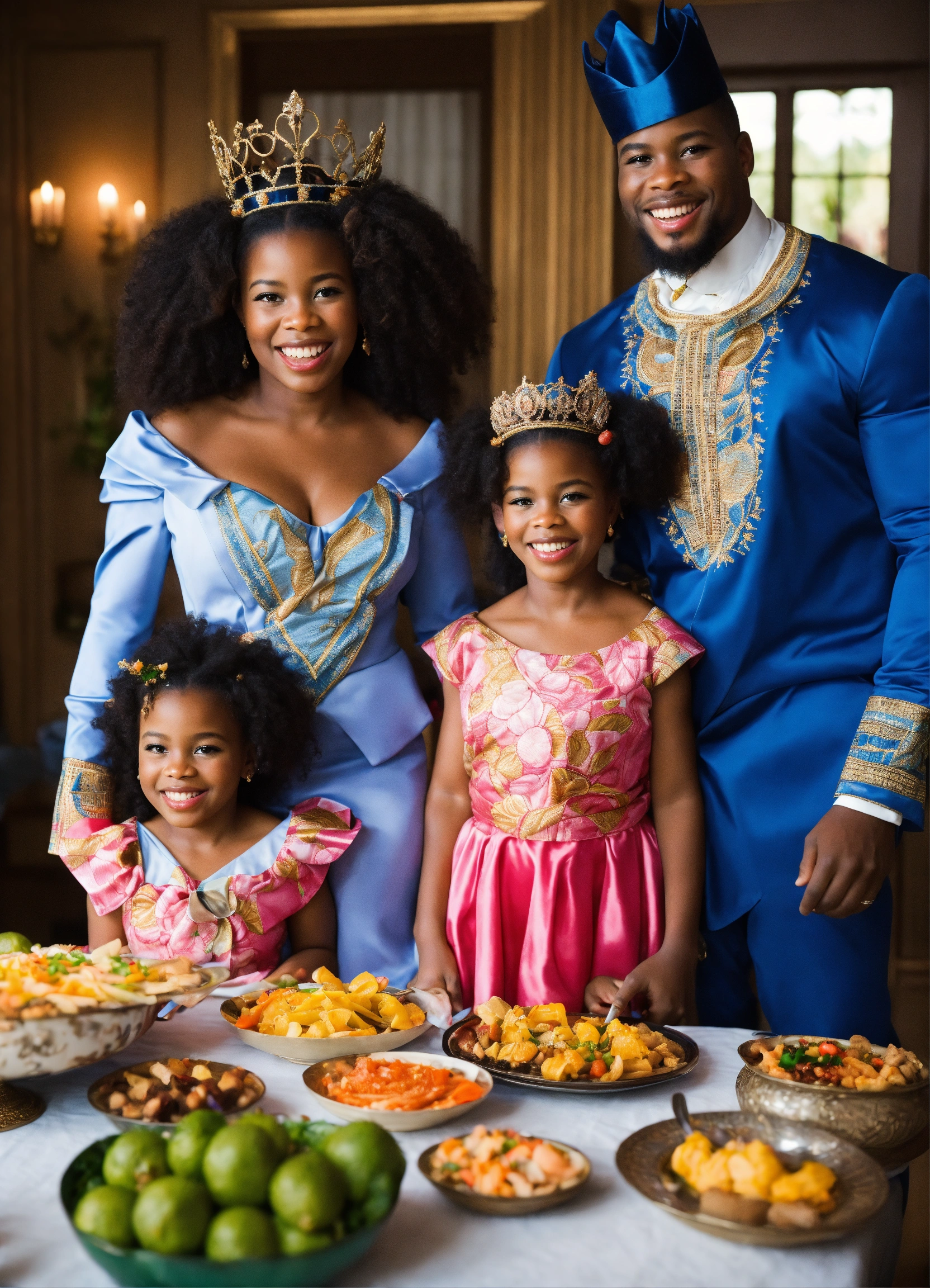 Lexica - Jaw-droppingly lovely African American family with four ...